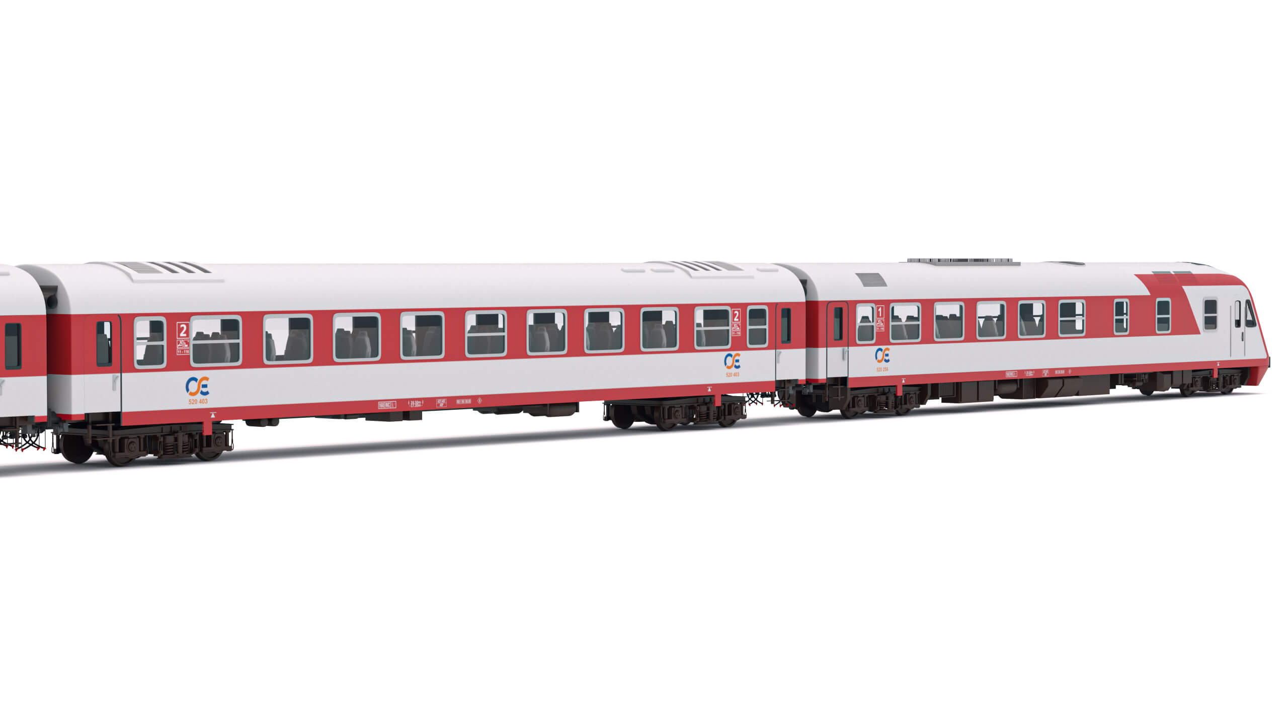 Aeg De IC-2000N Passenger Train 3D Model by ALPHA3DST