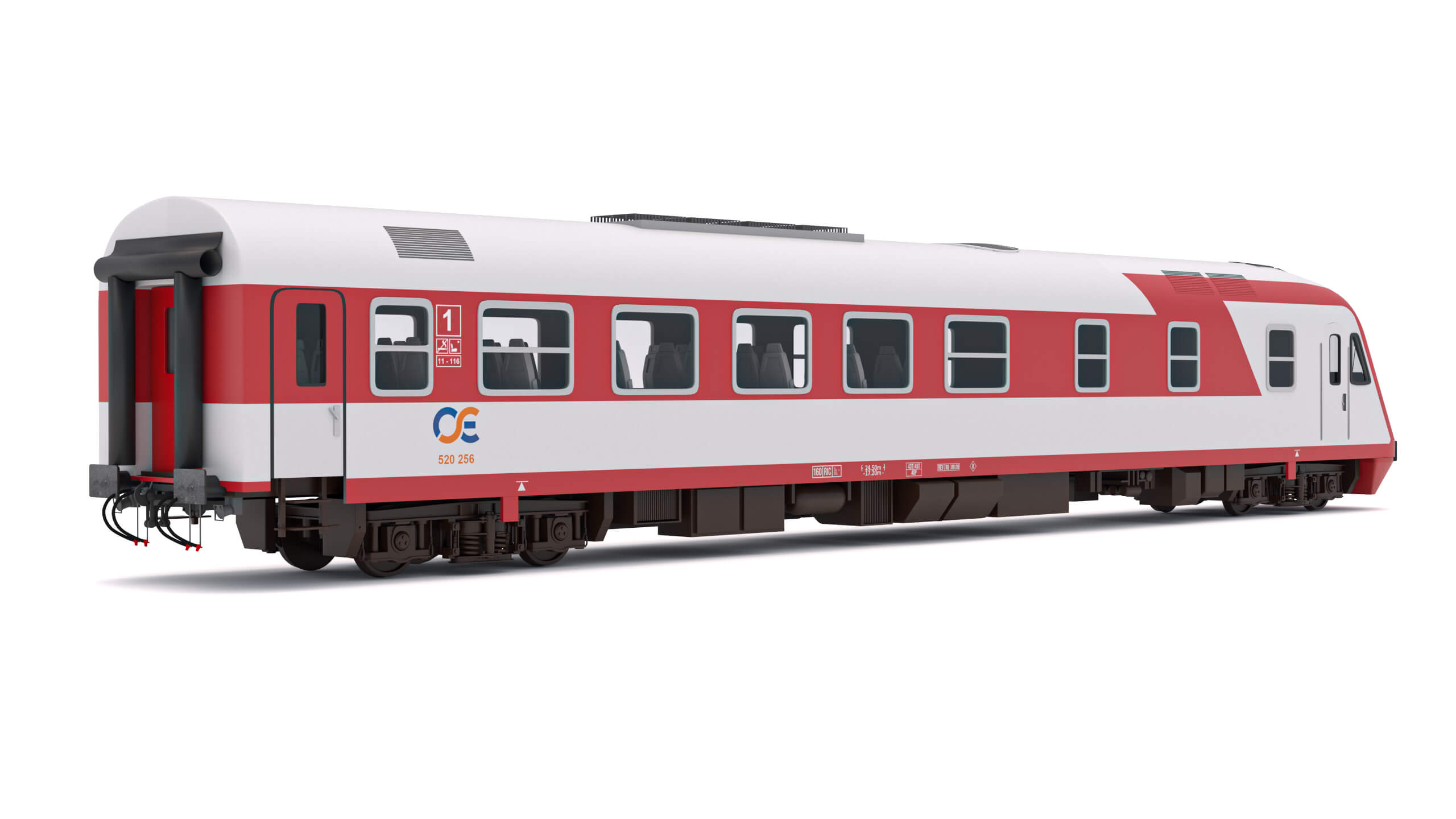 Aeg De IC-2000N Passenger Train 3D Model by ALPHA3DST