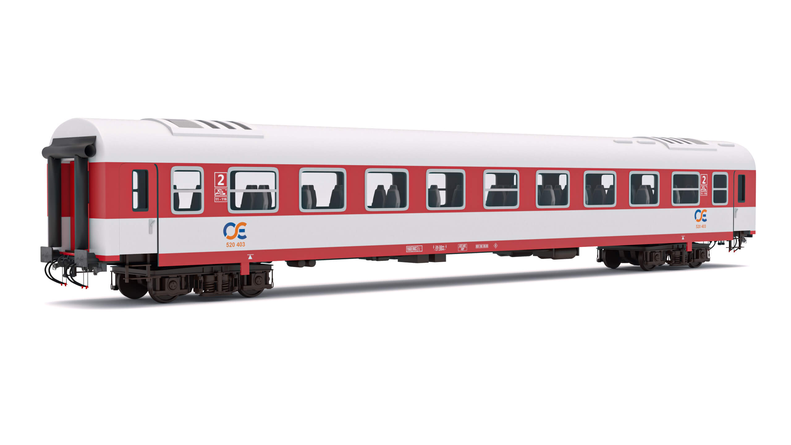 Aeg De IC-2000N Passenger Train 3D Model by ALPHA3DST