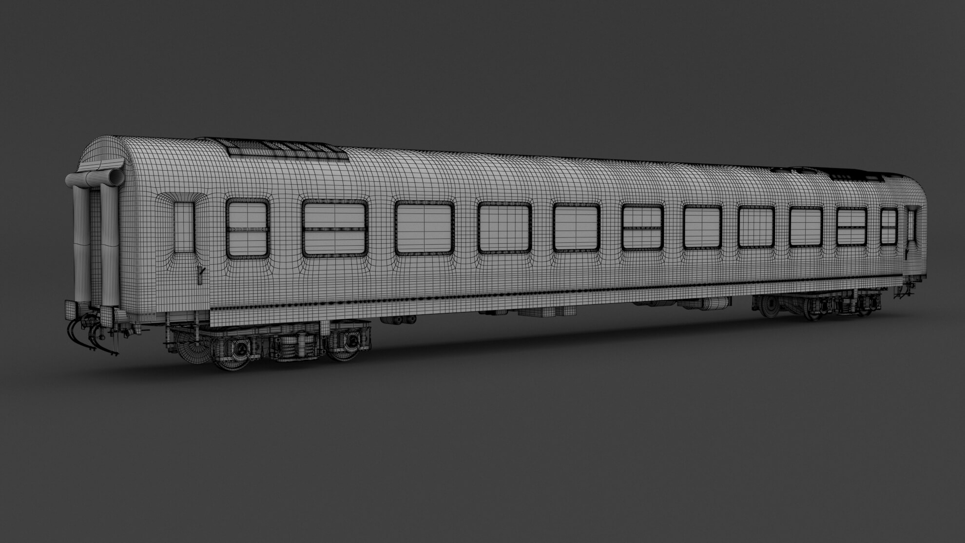 Aeg De IC-2000N Passenger Train 3D Model by ALPHA3DST
