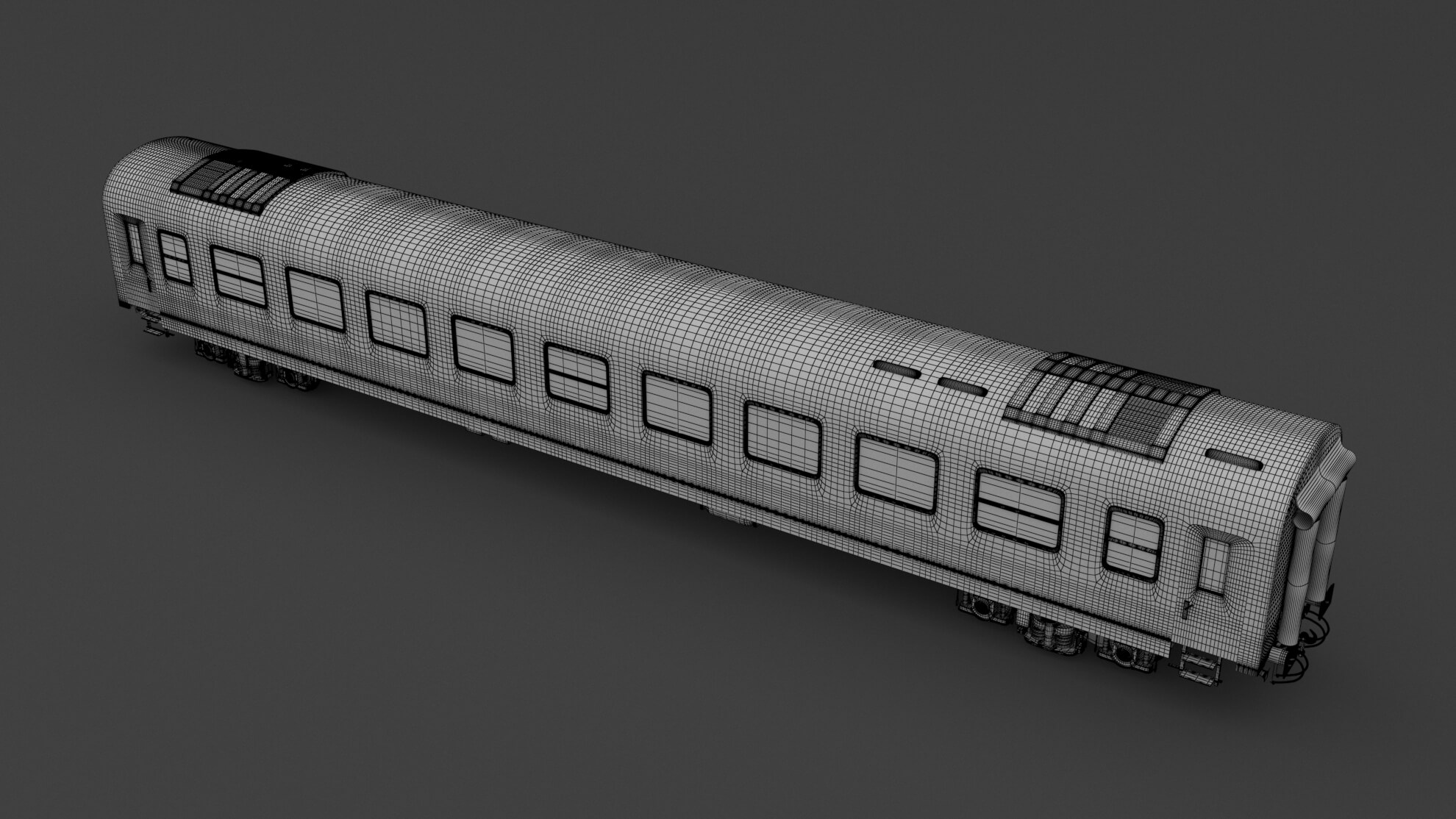 Aeg De IC-2000N Passenger Train 3D Model by ALPHA3DST