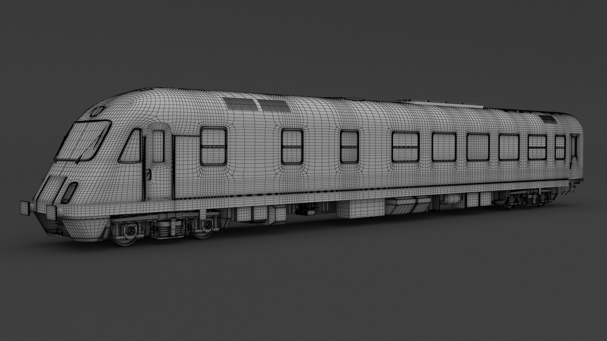 Aeg De IC-2000N Passenger Train 3D Model by ALPHA3DST