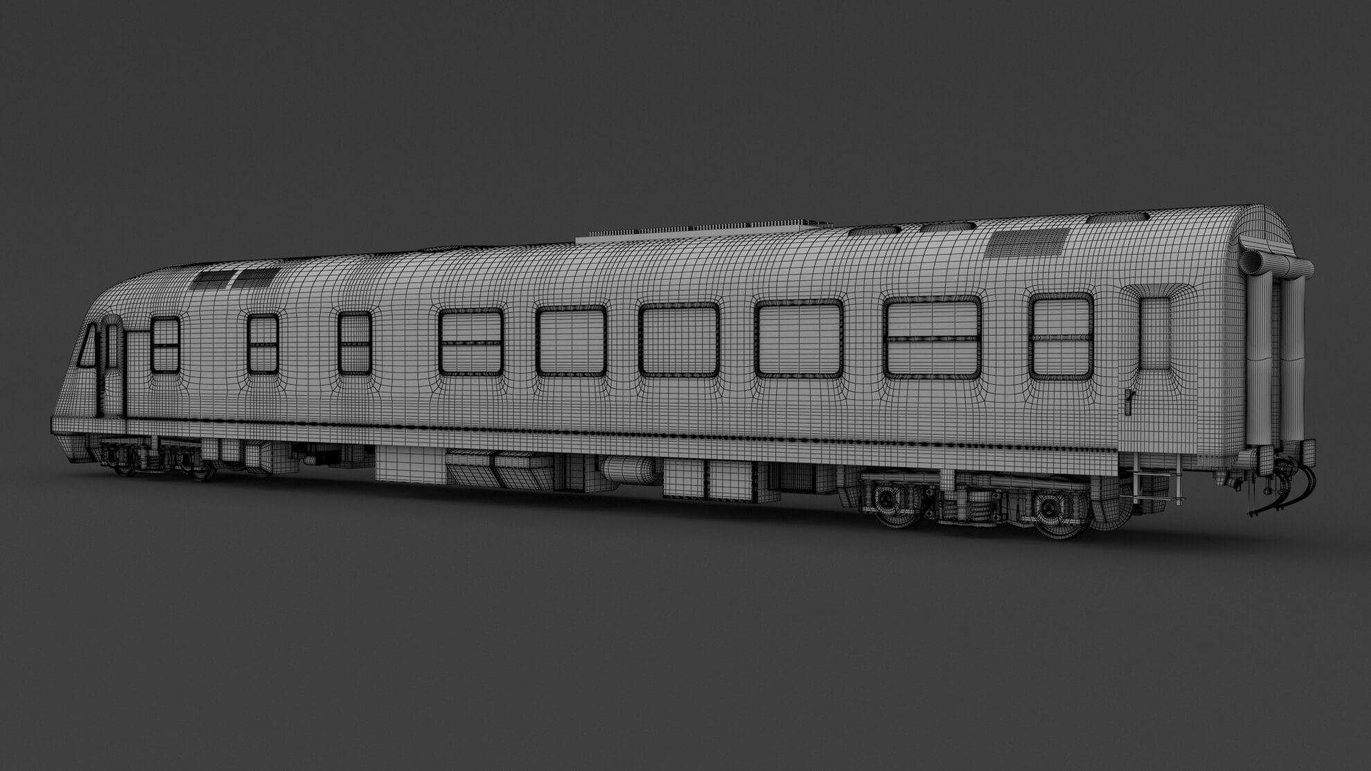 Aeg De IC-2000N Passenger Train 3D Model by ALPHA3DST