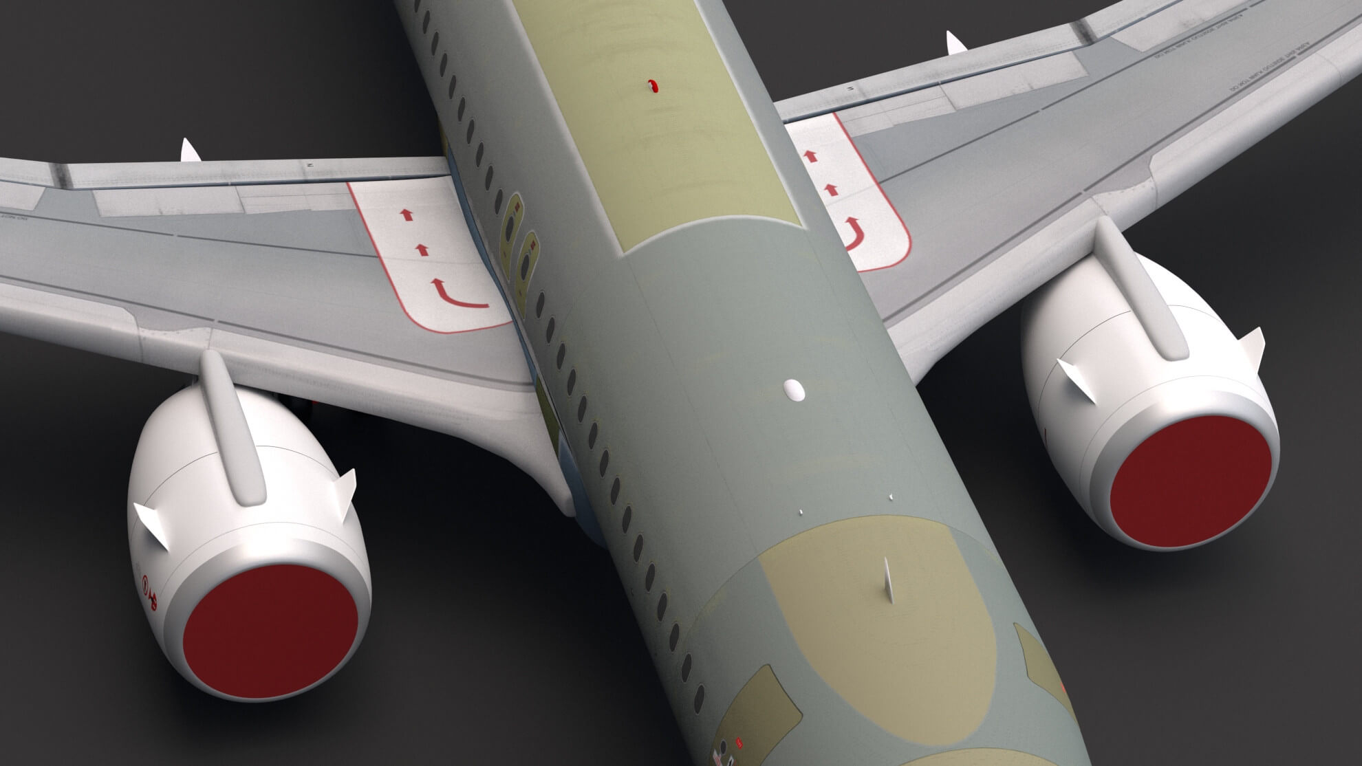 Aegean A320neo Airbus Unpainted - 3D Model by ALPHA3DST