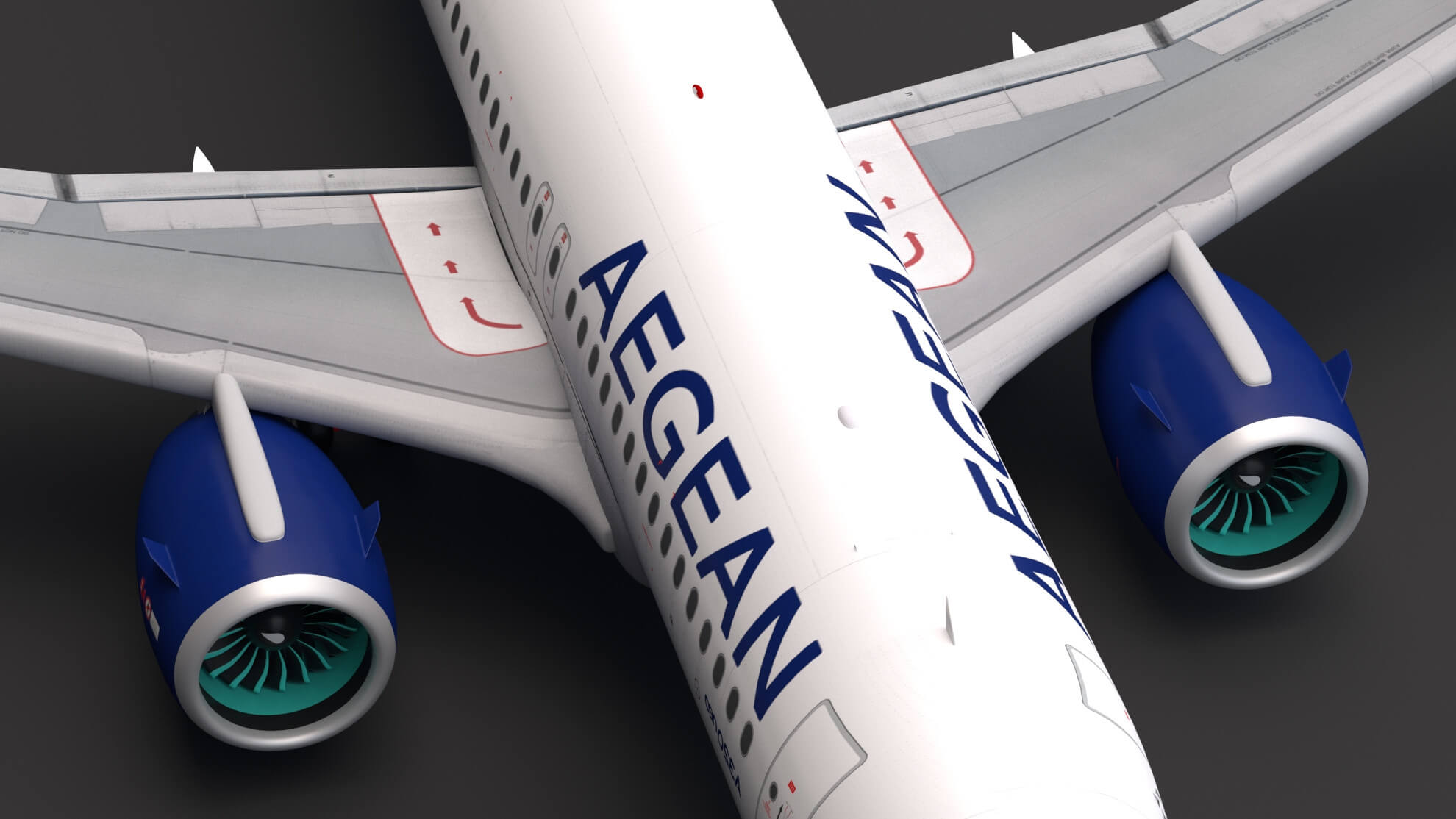 Aegean Airlines A320 Airbus Neo - 3D Model by ALPHA3DST