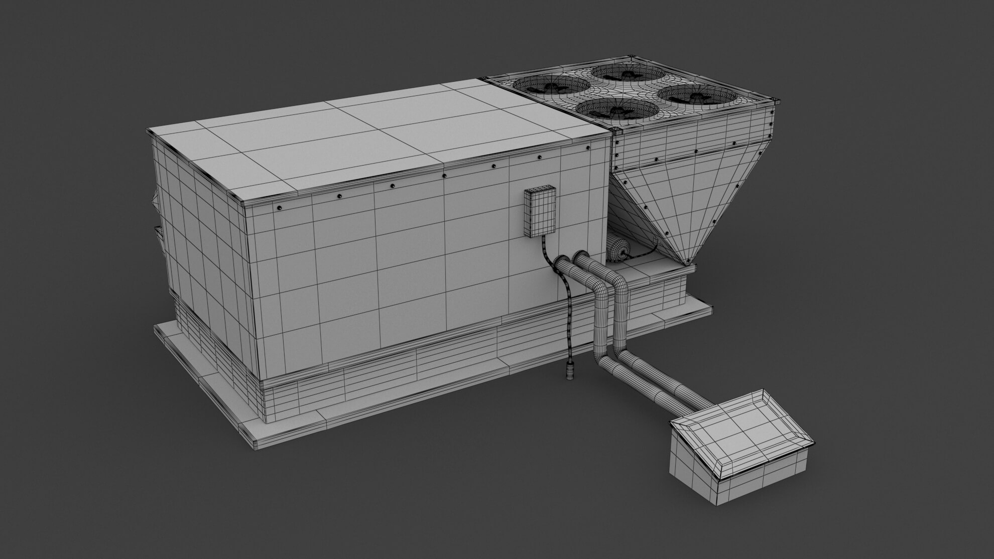 Air Conditioning Unit V4 - 3D Model by ALPHA3DST