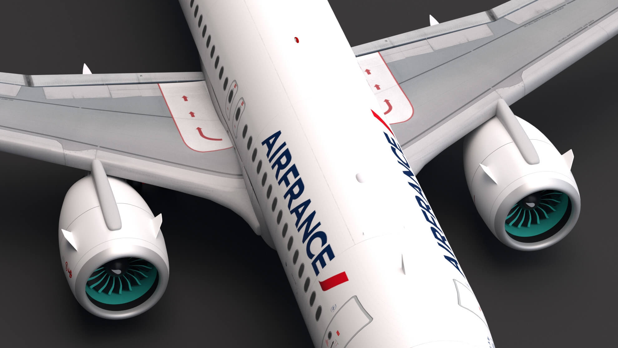 Air France A320 Airbus - 3D Model by ALPHA3DST