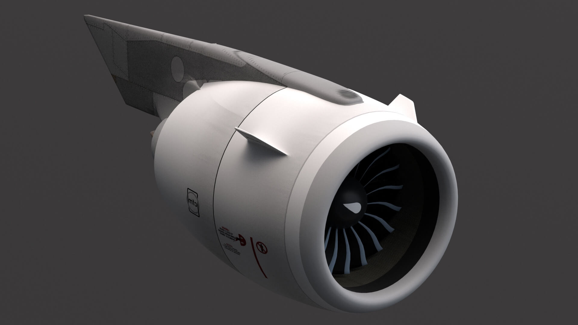 Airbus Jet Engine Cfm - 3D Model by ALPHA3DST