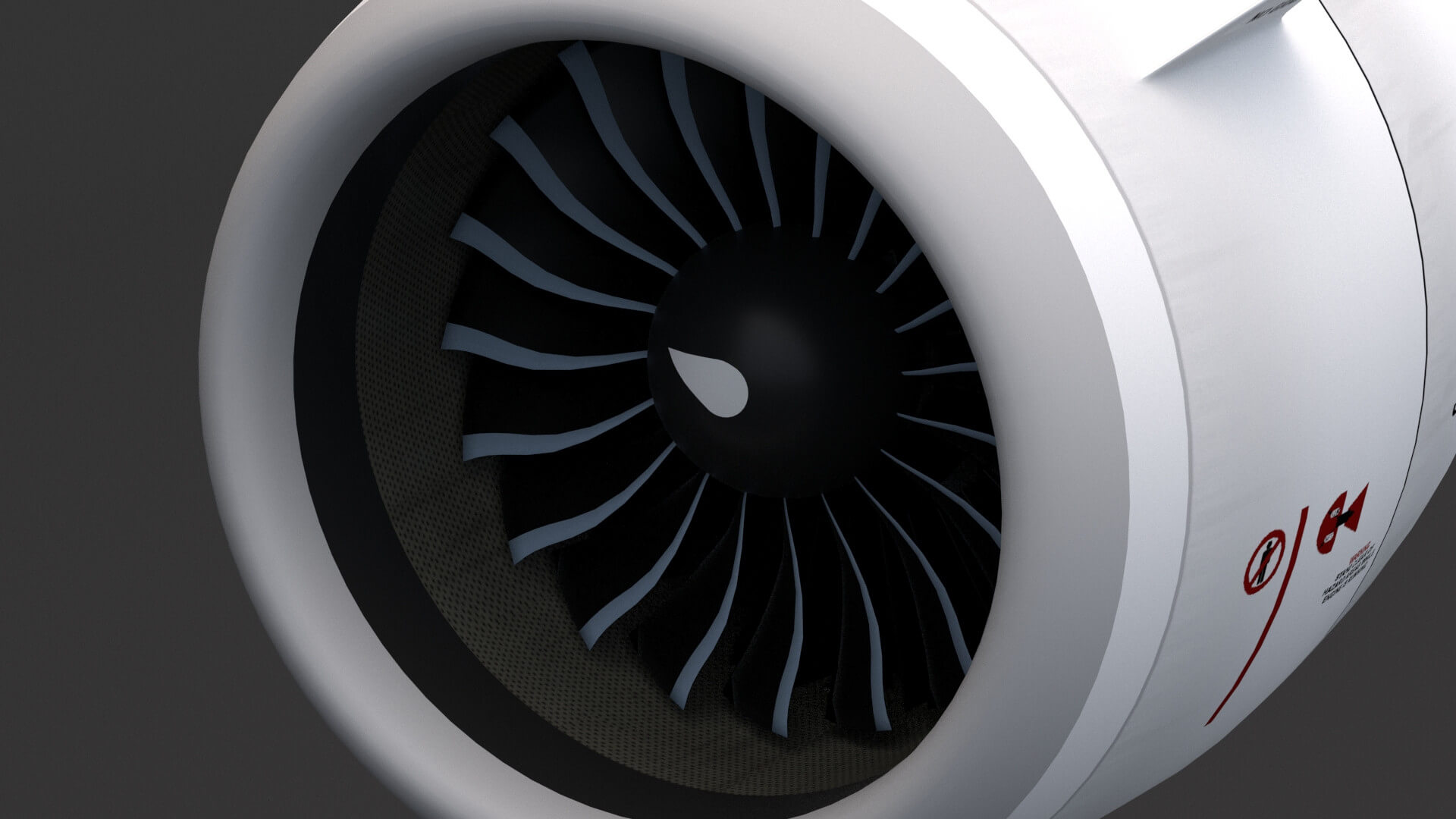 Airbus Jet Engine Cfm - 3D Model by ALPHA3DST