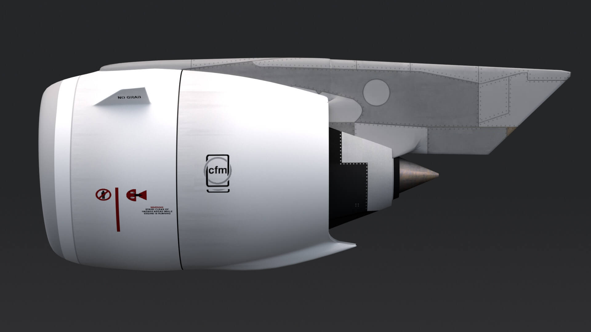 Airbus Jet Engine Cfm - 3D Model by ALPHA3DST