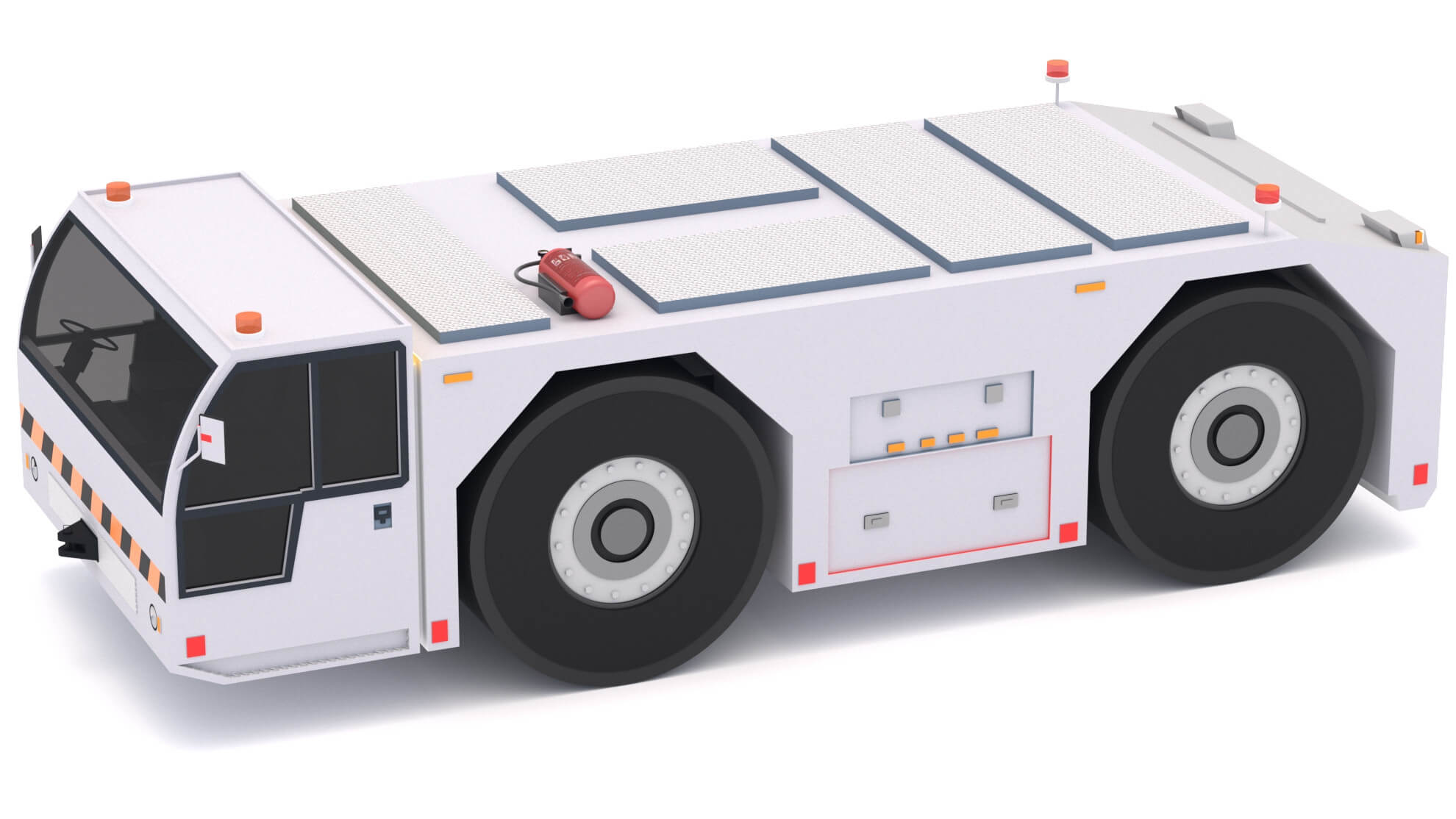 Aircraft Towing Tractor - 3D Model by ALPHA3DST