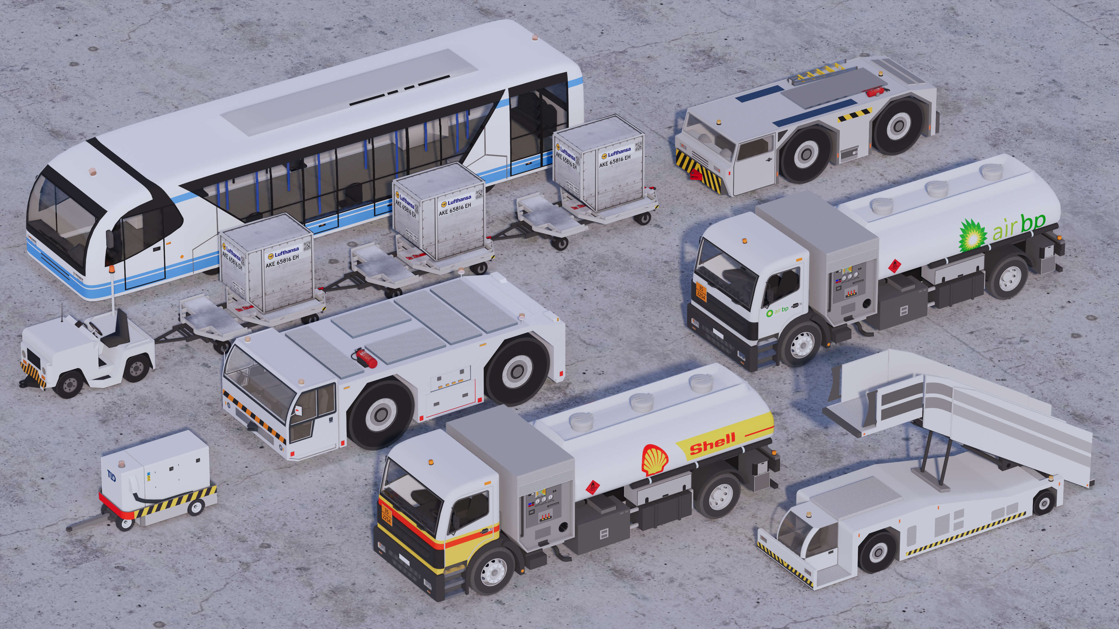 Airport Collection With Interior - 3D Model by ALPHA3DST