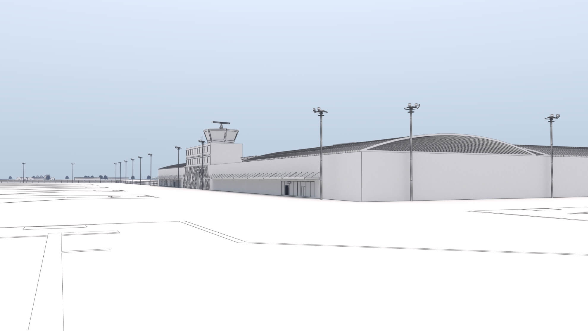 Airport Collection With Interior - 3D Model by ALPHA3DST