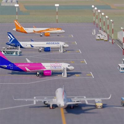 Airport Collection With Interior - 3D Model by ALPHA3DST