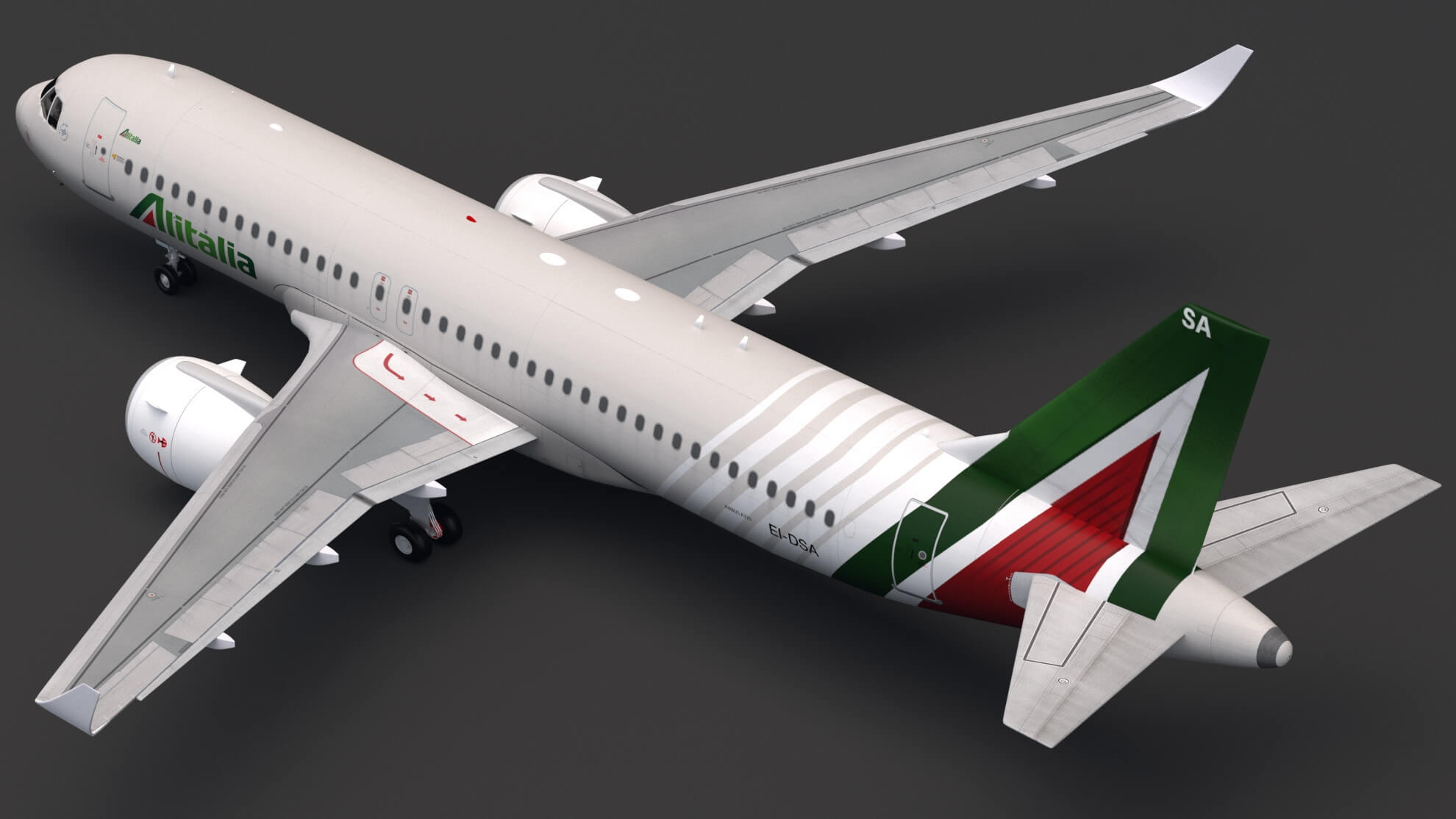 Alitalia A320 Airbus Neo - 3D Model by ALPHA3DST