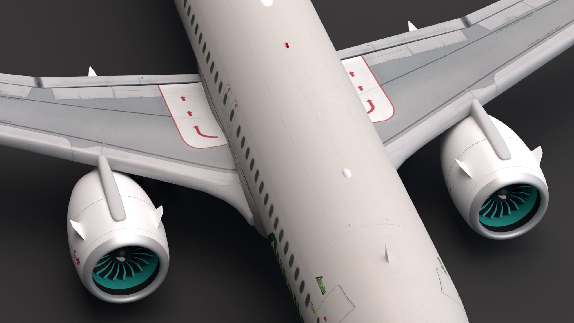 Alitalia A320 Airbus Neo - 3D Model by ALPHA3DST