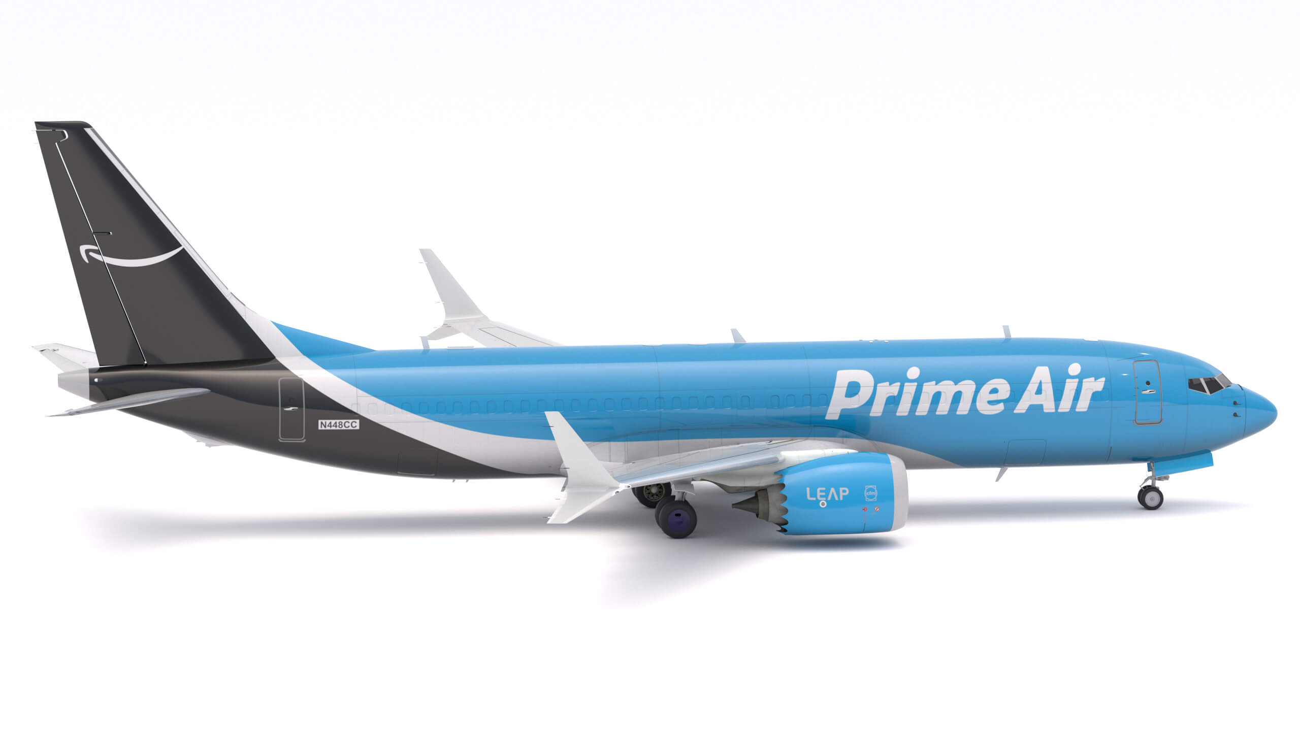 Amazon Prime Delivery Semi Trailer Boeing 737 Collection - 3D Model by ...