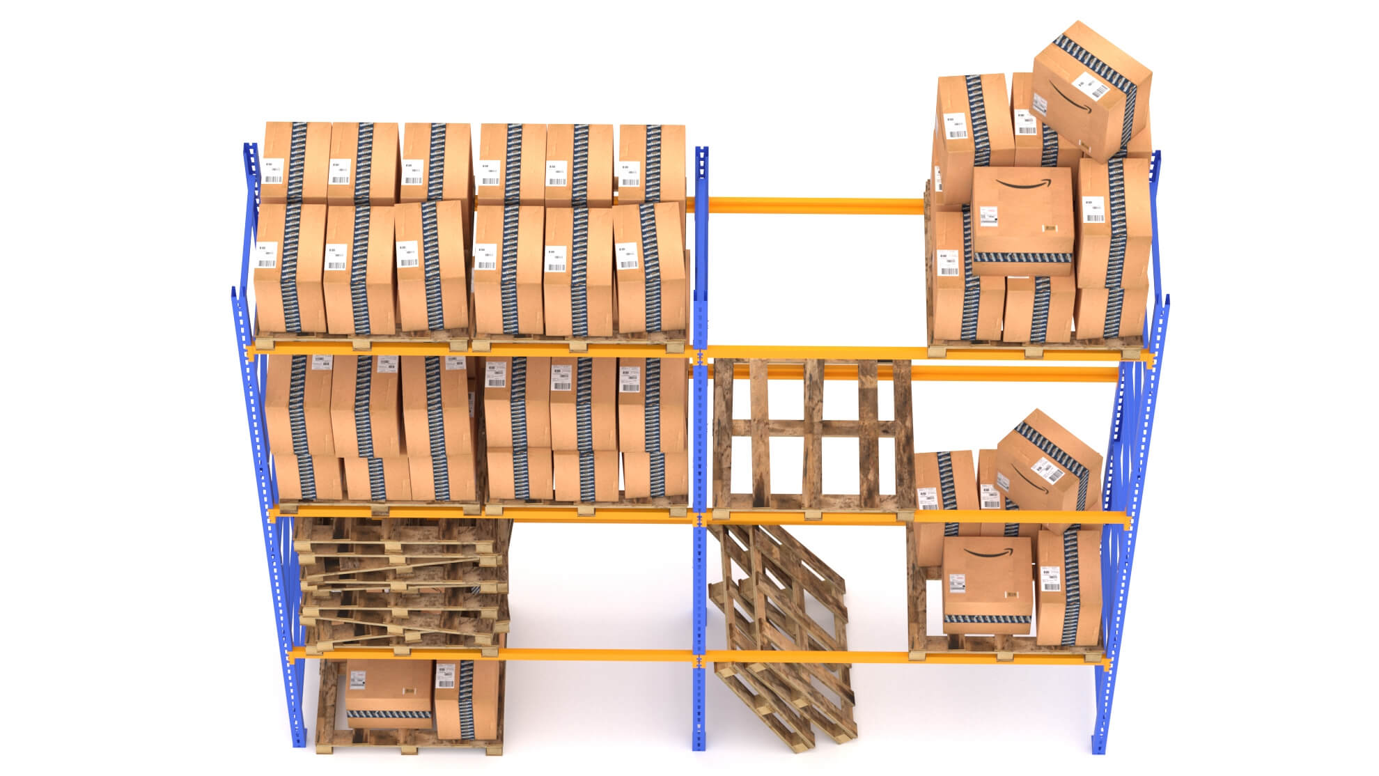 Amazon Warehouse Rack - 3D Model by ALPHA3DST