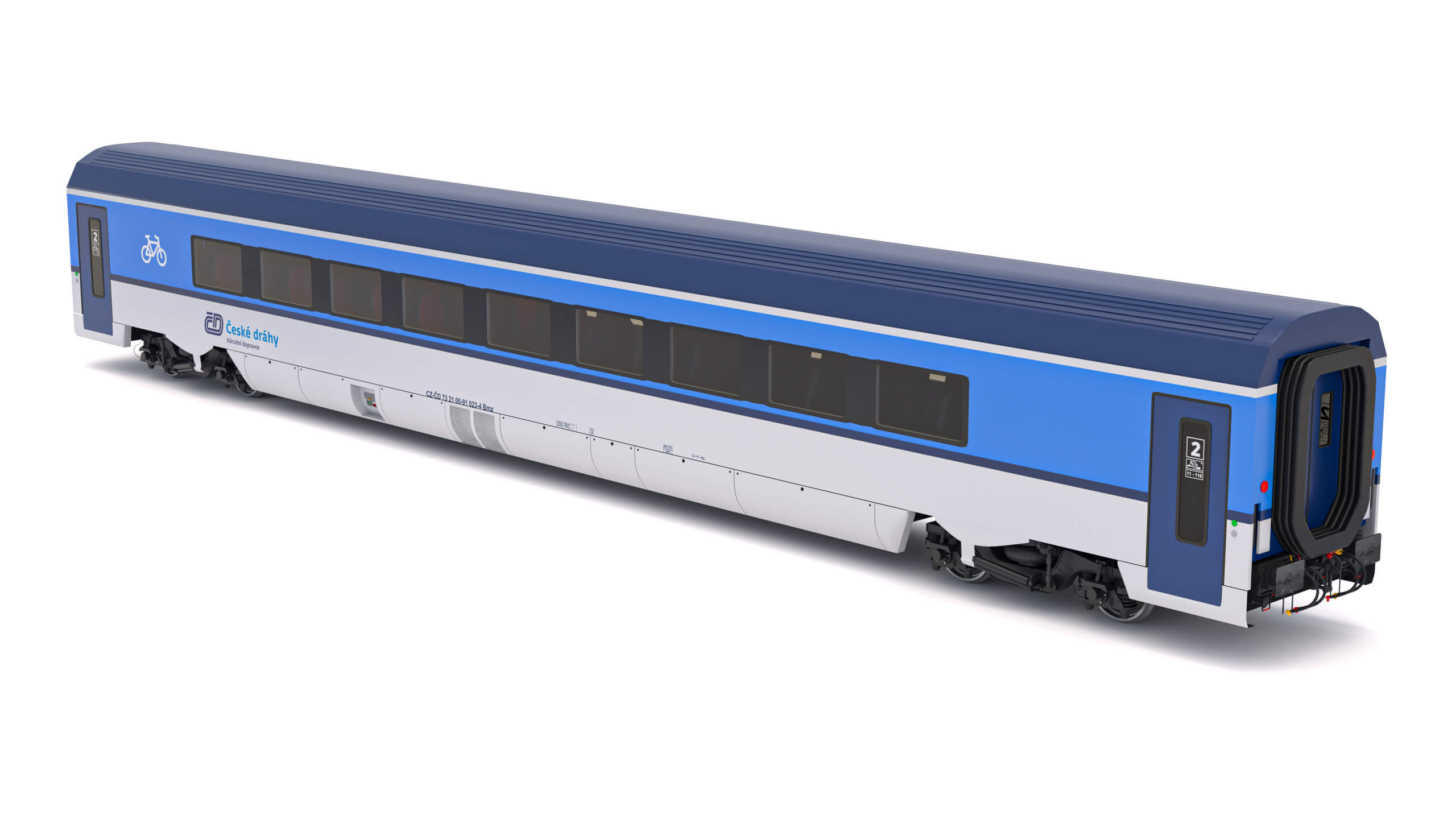 Ampz Rail Wagon Ceske Drahy 2 - 3D Model by ALPHA3DST