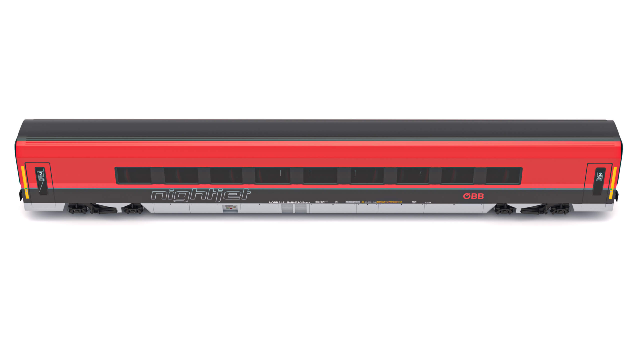 Ampz Rail Wagon Obb Nightjet 3 - 3D Model by ALPHA3DST