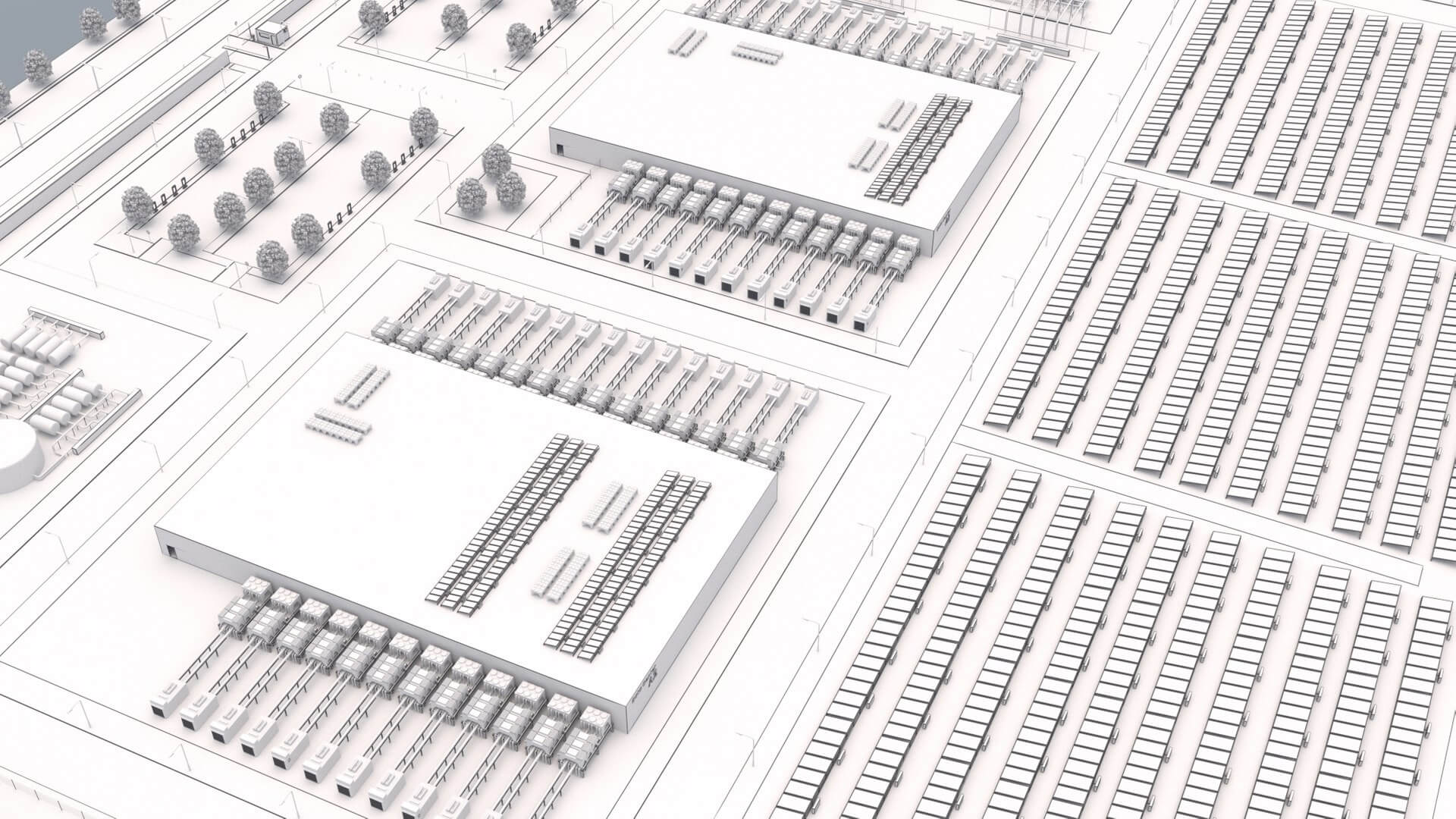 Apple Data Center Building With Interior - 3D Model by ALPHA3DST