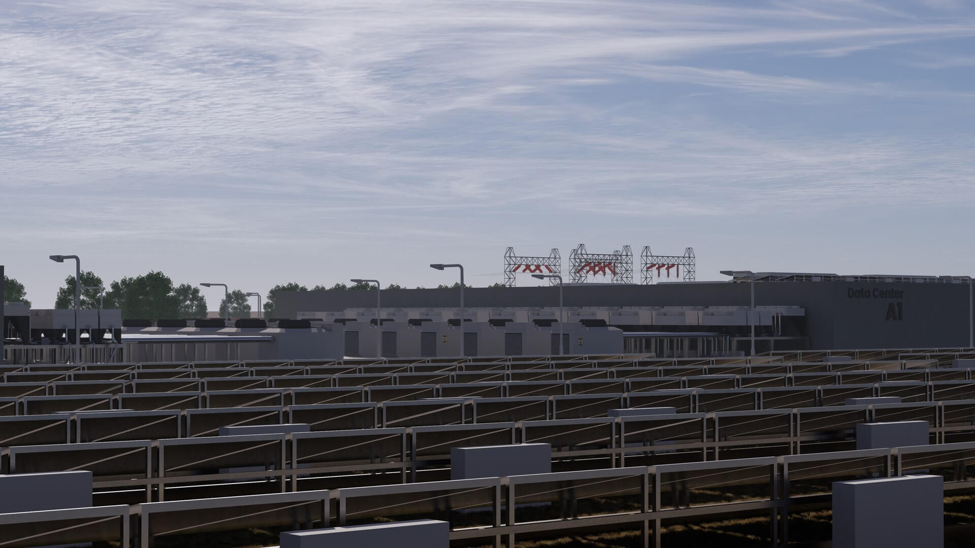 Aws Amazon Data Center Building With Interior - 3D Model by ALPHA3DST