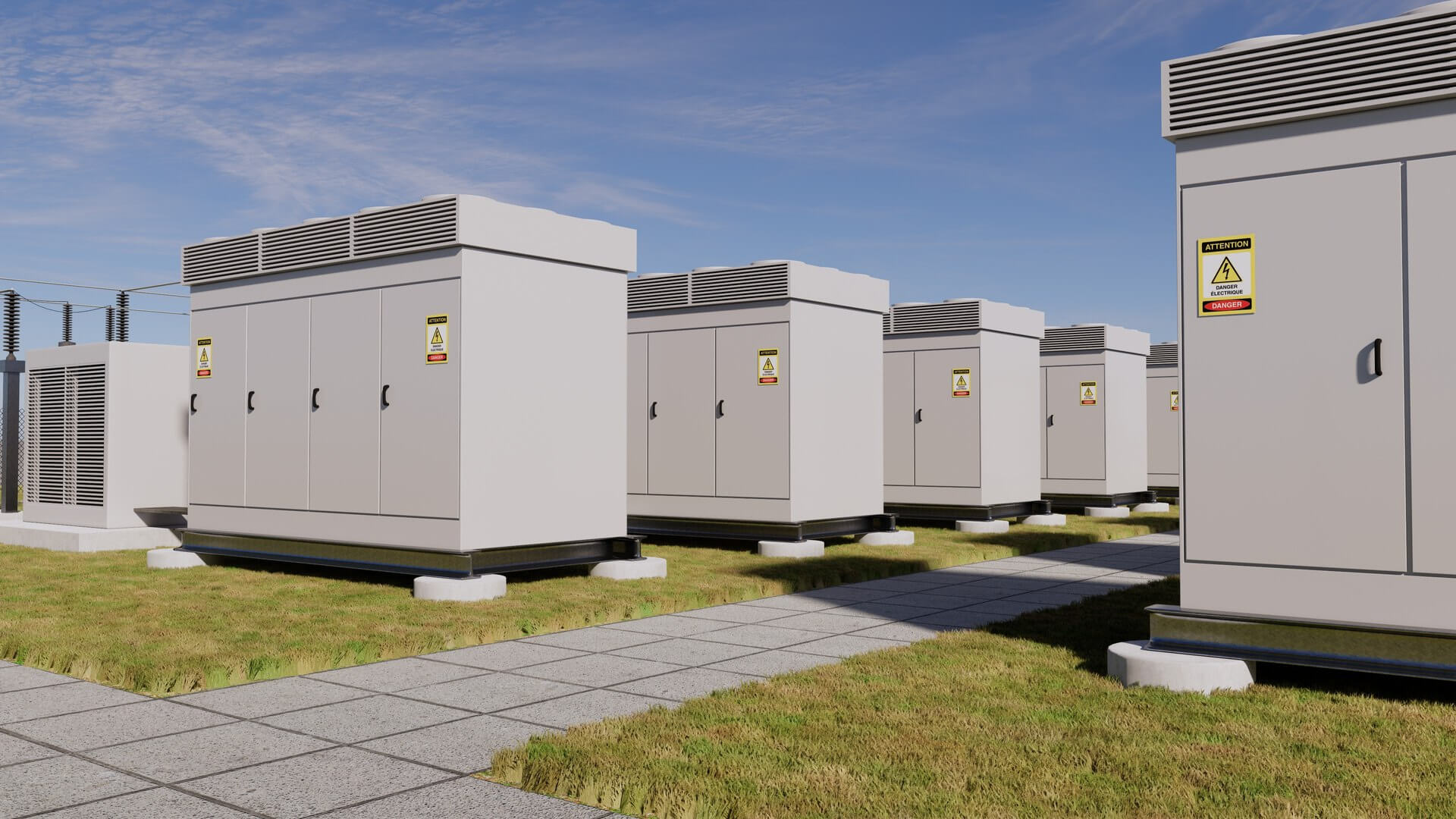 Battery Storage Power Station 3d Model By Alpha3dst