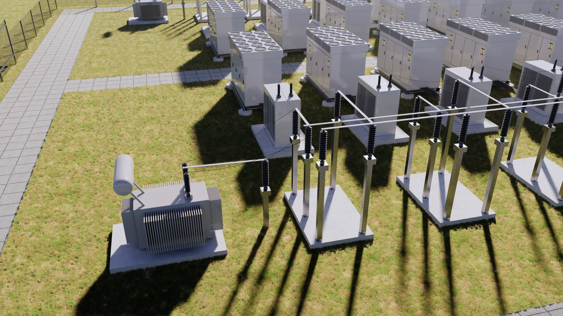 Battery Storage Power Station - 3D Model by ALPHA3DST