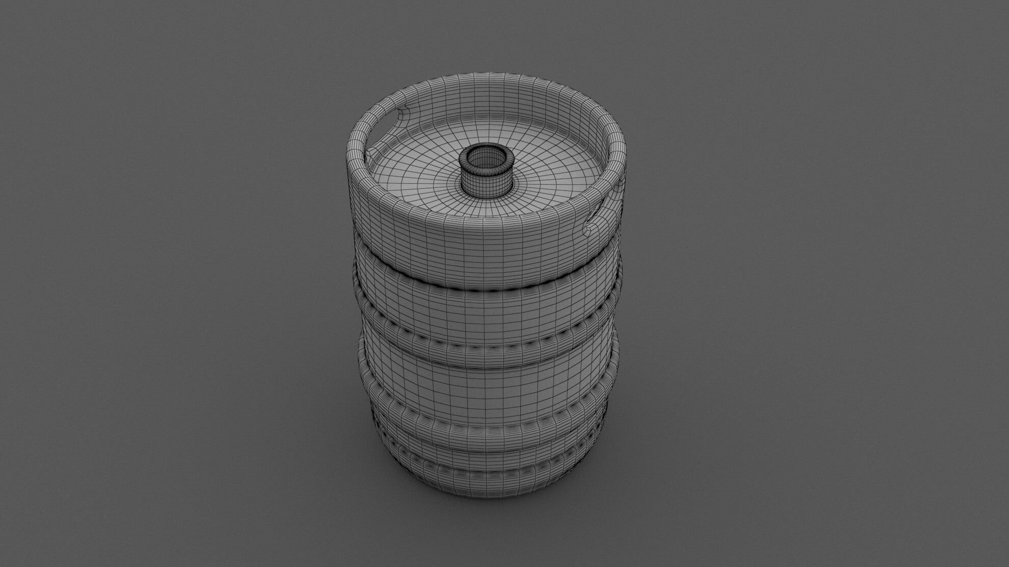 Beer Keg Barrel - 3D Model by ALPHA3DST