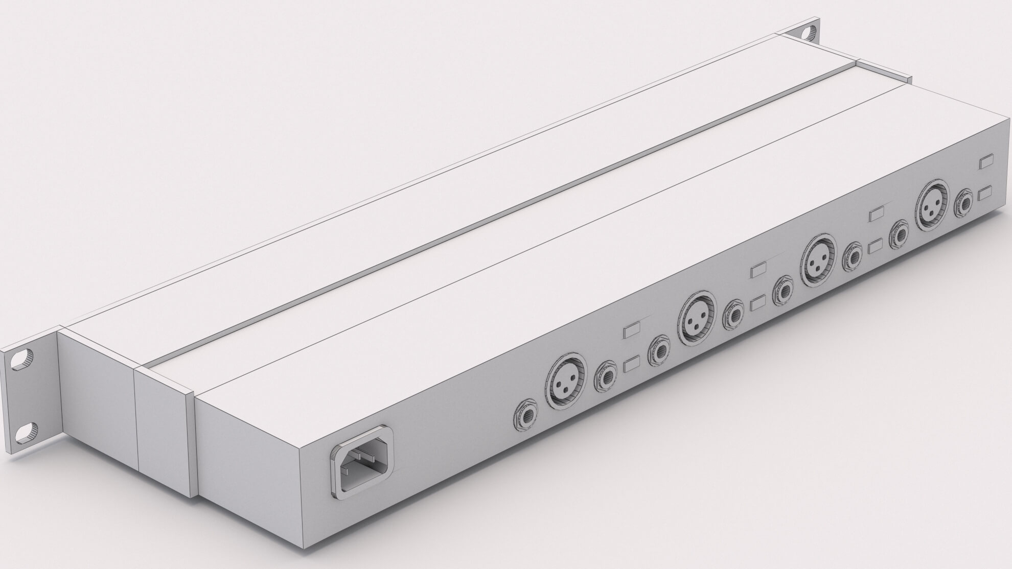 Behringer Di4000-V2 Audio Processor 3D Model by ALPHA3DST