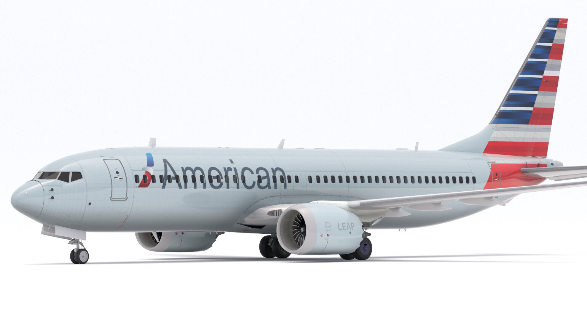 Boeing 737-800 Max American Airlines 3D Model by ALPHA3DST