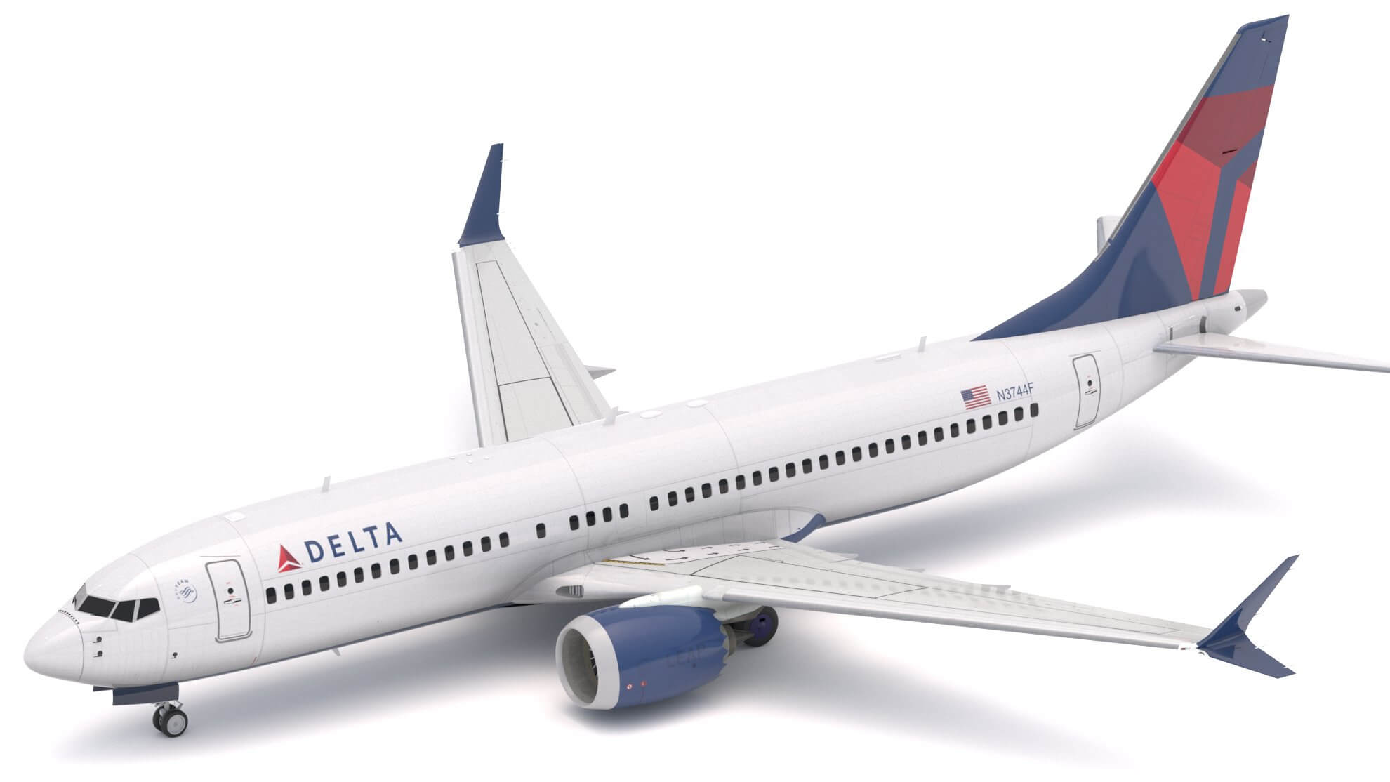 Boeing 737-800 Max Delta Airlines 3D Model by ALPHA3DST