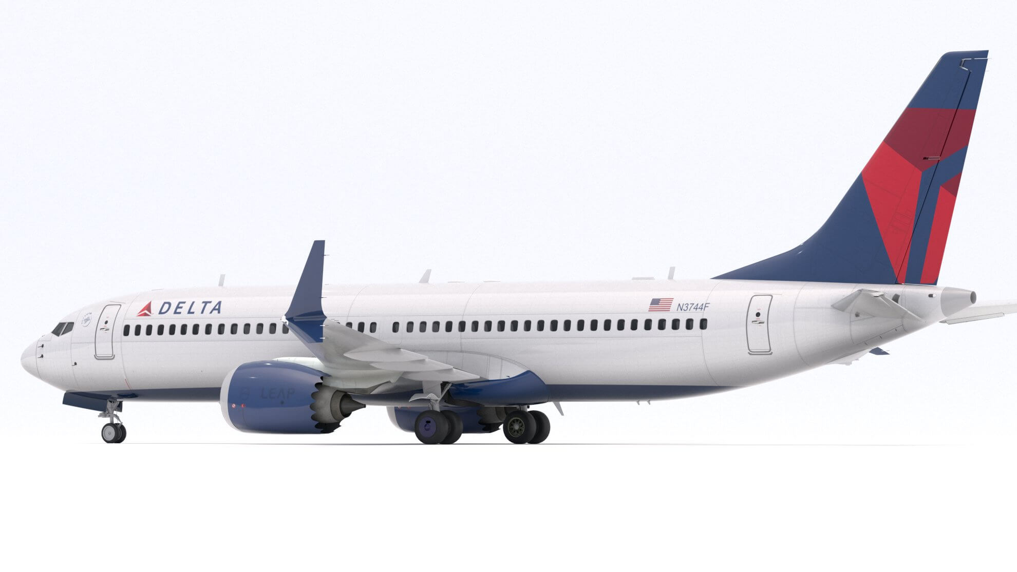 Boeing 737-800 Max Delta Airlines 3D Model by ALPHA3DST
