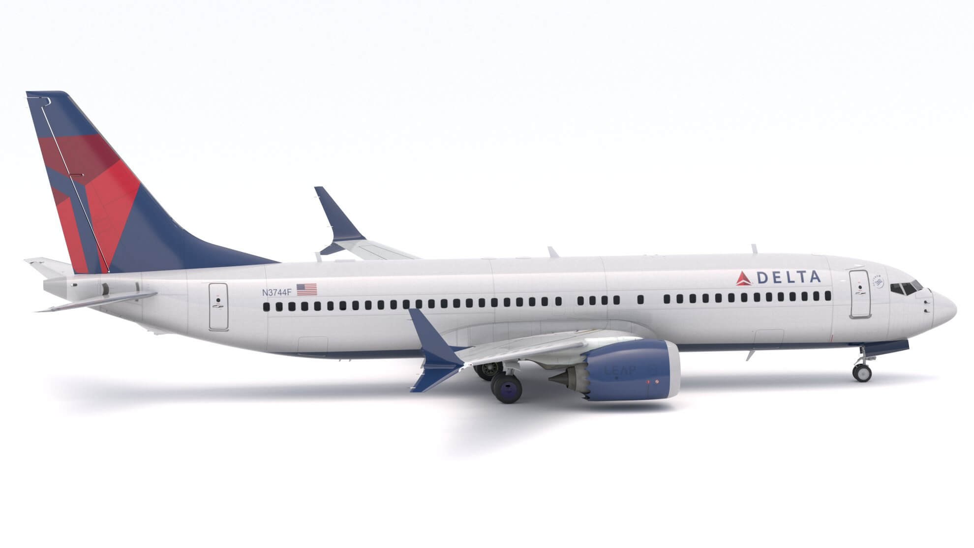 Boeing 737-800 Max Delta Airlines 3D Model by ALPHA3DST
