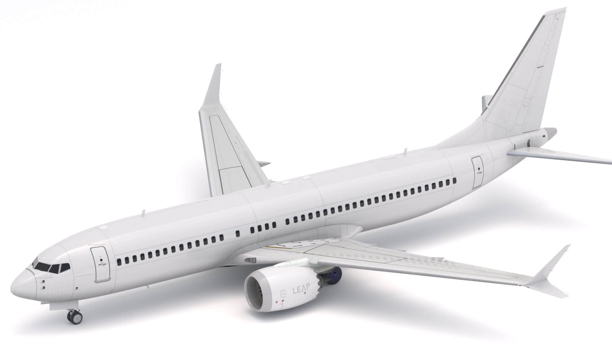 Boeing 737-800 Max Generic 3D Model by ALPHA3DST