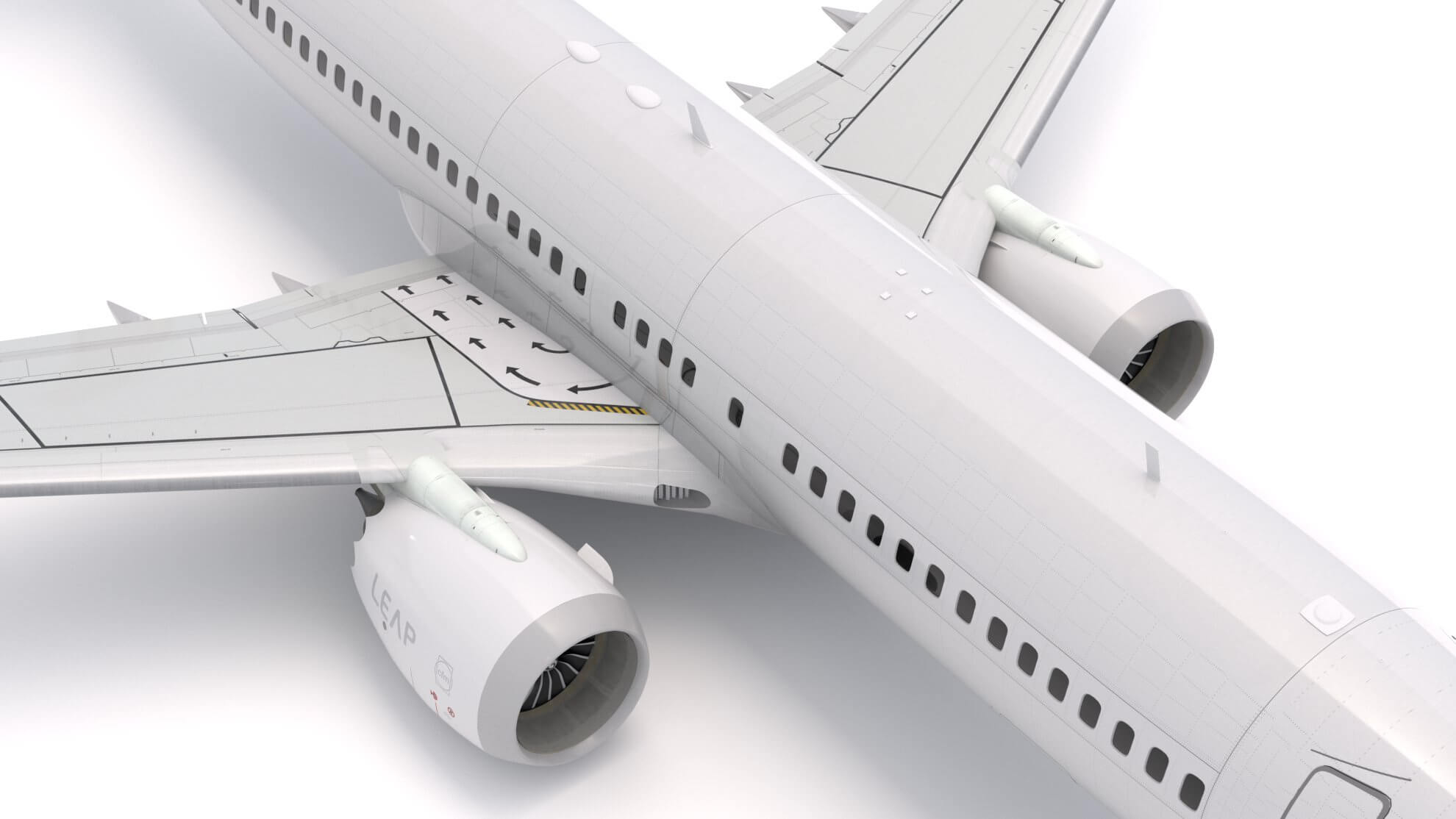Boeing 737-800 Max Generic 3D Model by ALPHA3DST