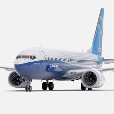 Boeing 737-800 Max House Livery 3D Model by ALPHA3DST