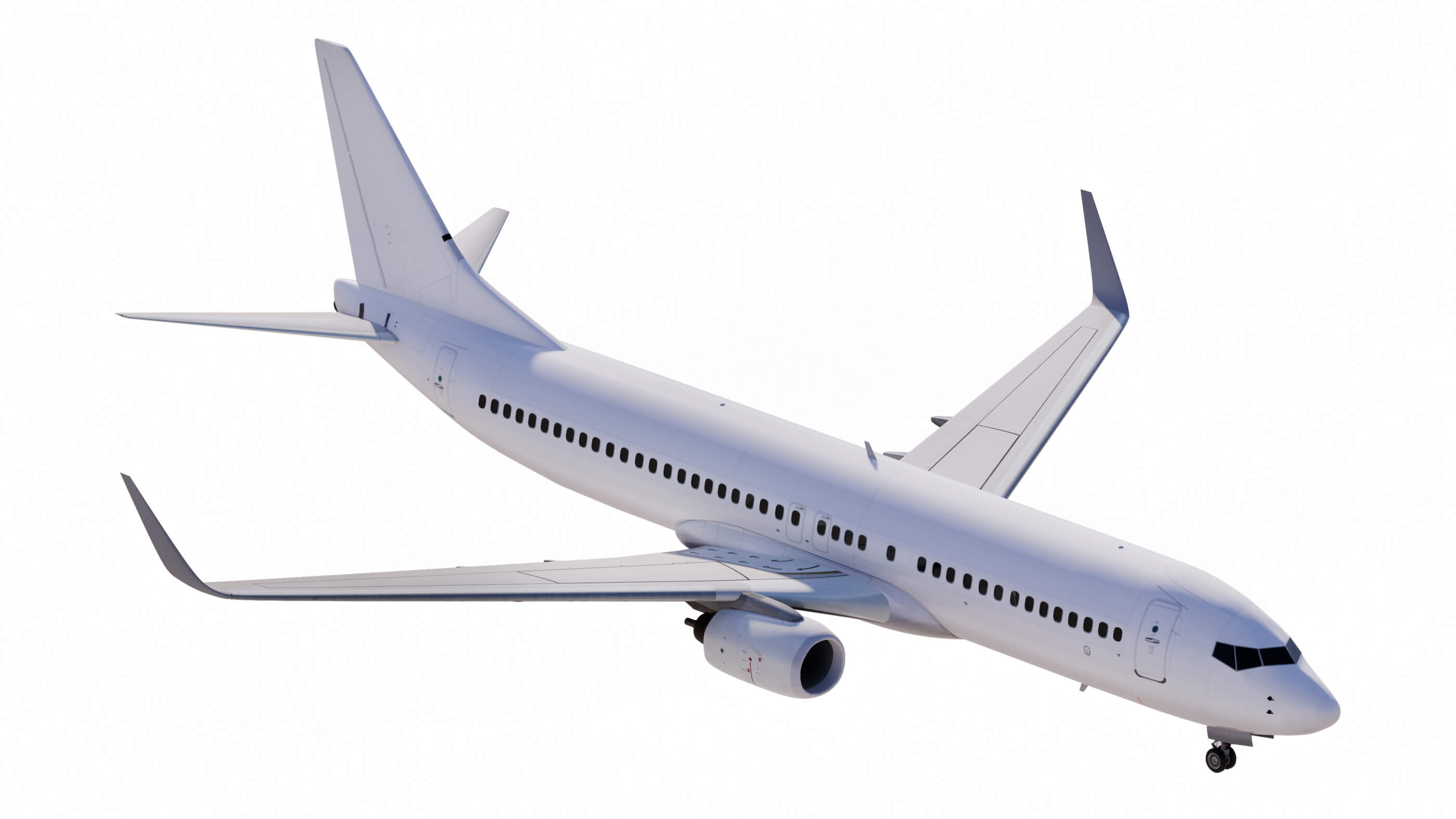 Boeing 737-800 Template 3D Model by ALPHA3DST