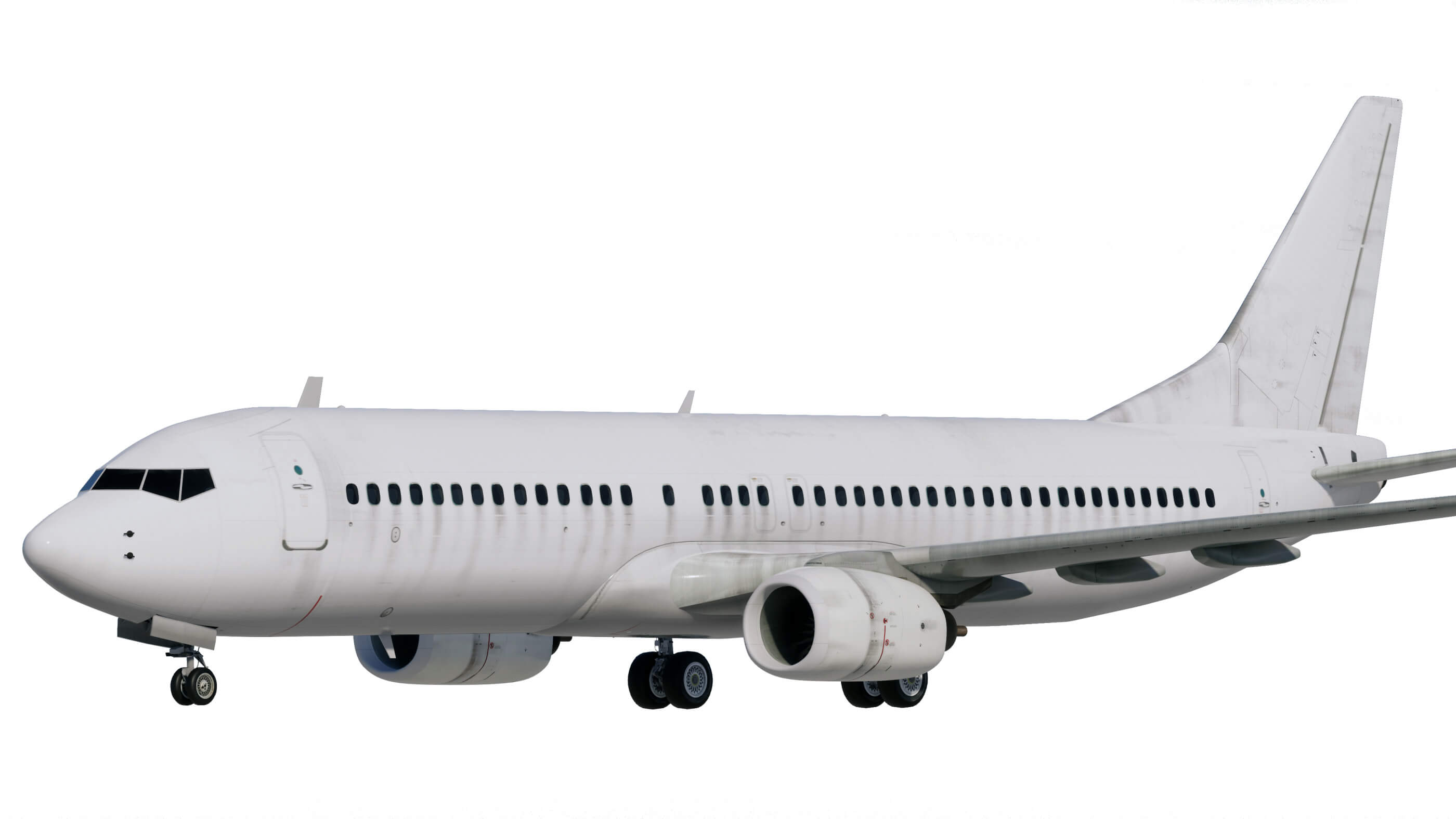 Boeing Airplane 737-800 Template Dirty 3D Model by ALPHA3DST