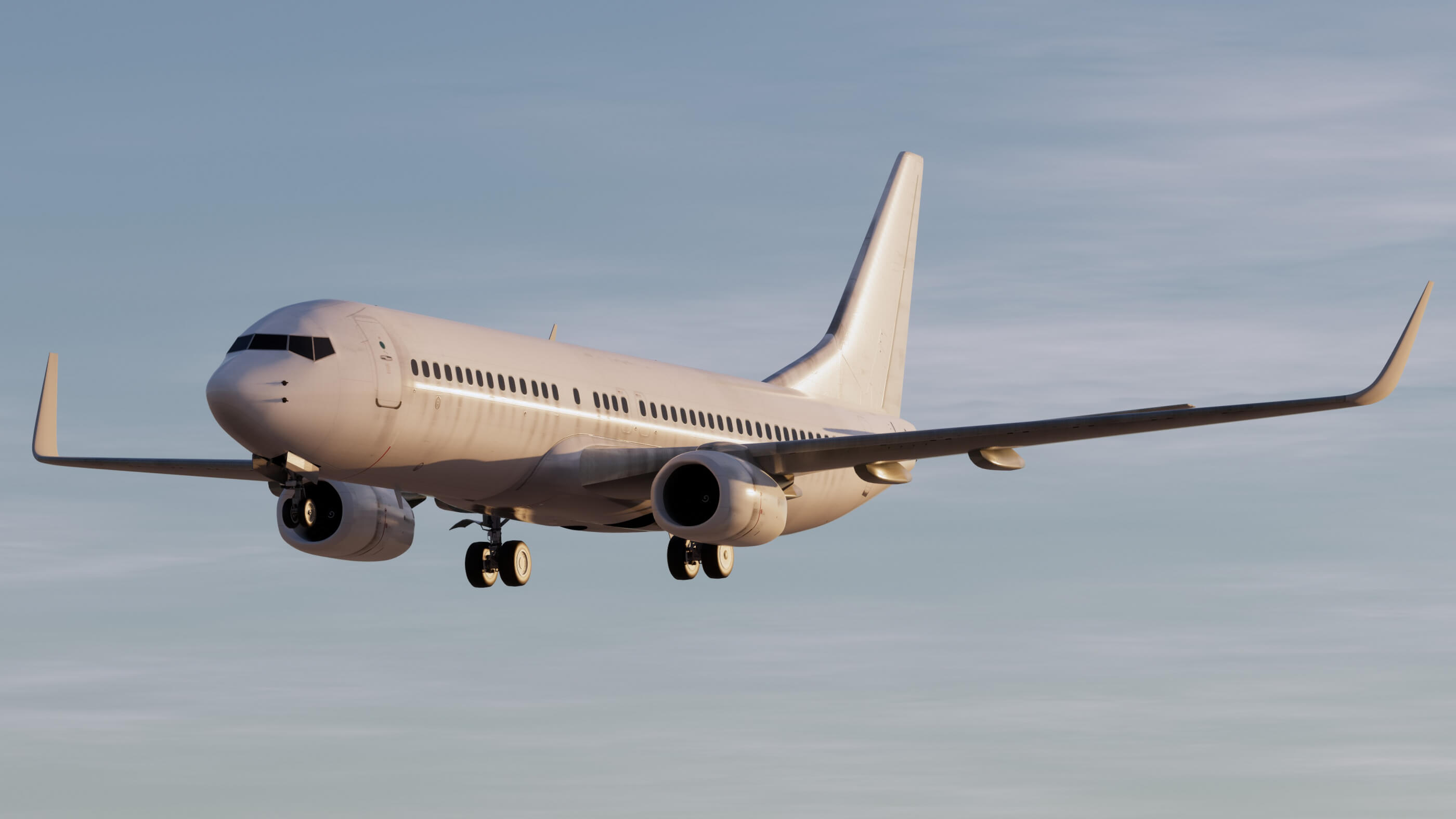 Boeing Airplane 737-800 Template Dirty 3D Model by ALPHA3DST