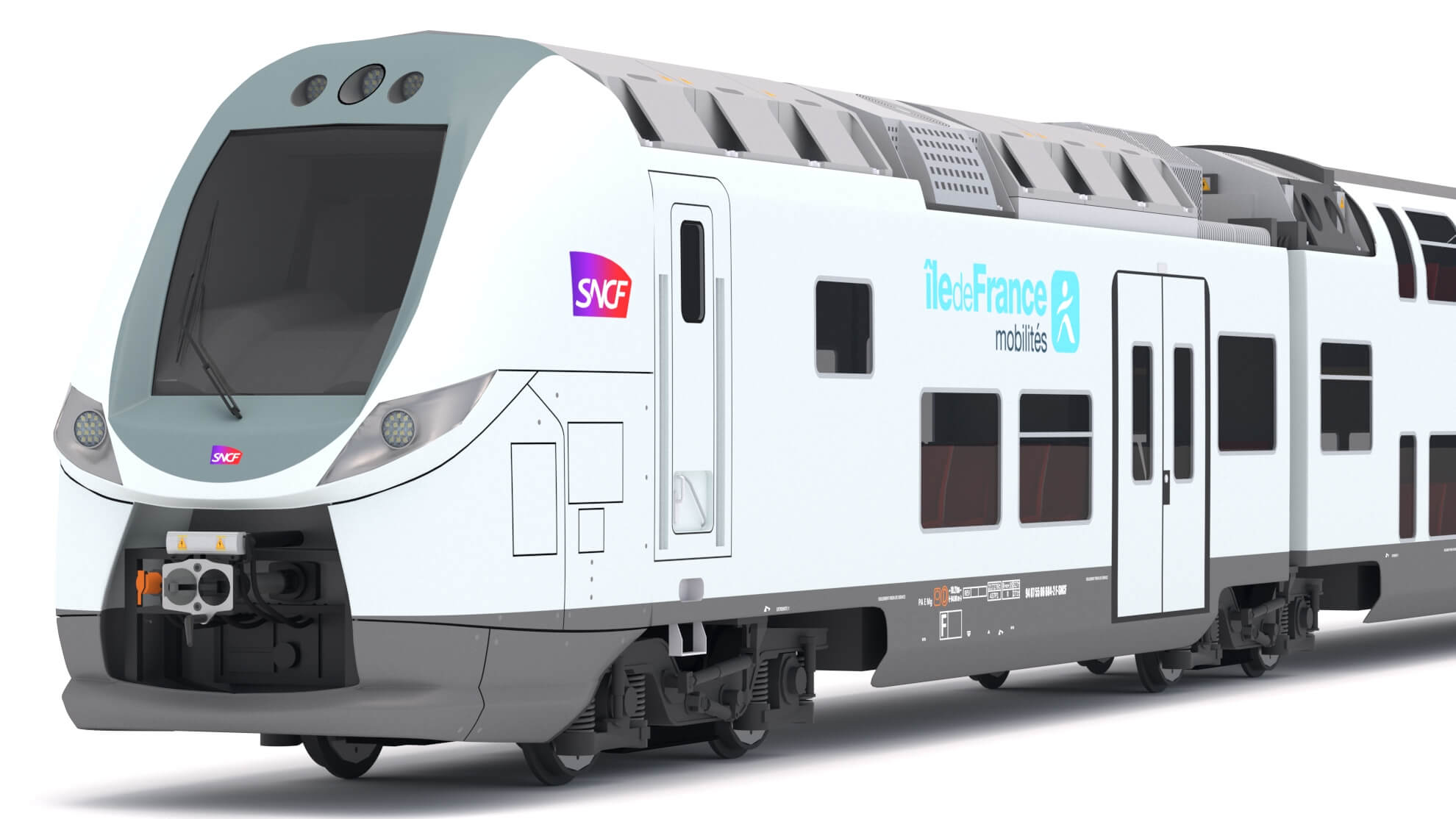 Bombardier Omneo Regio 2N Train Clear - 3D Model by ALPHA3DST