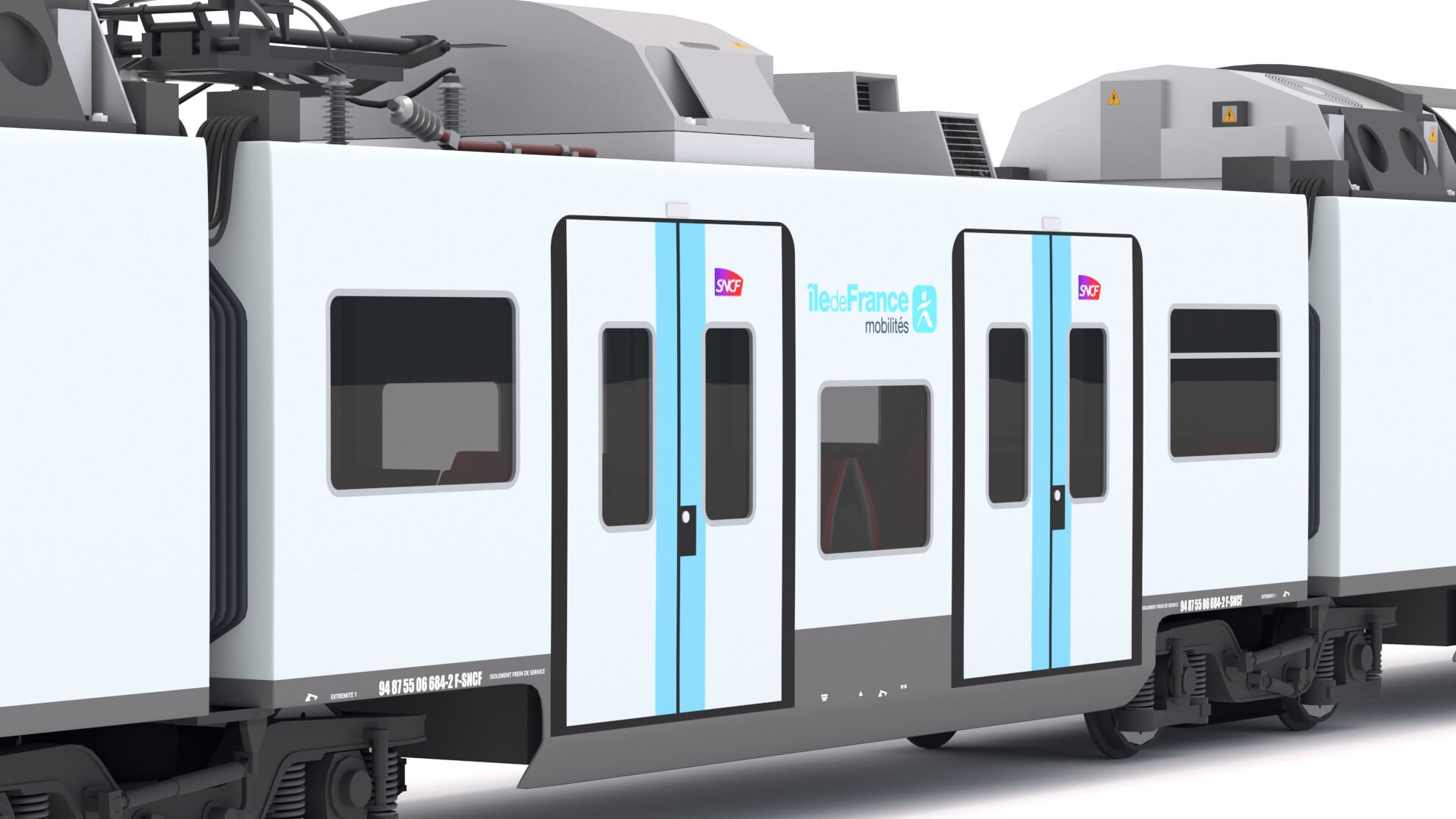 Bombardier Omneo Regio 2N Train Clear - 3D Model by ALPHA3DST