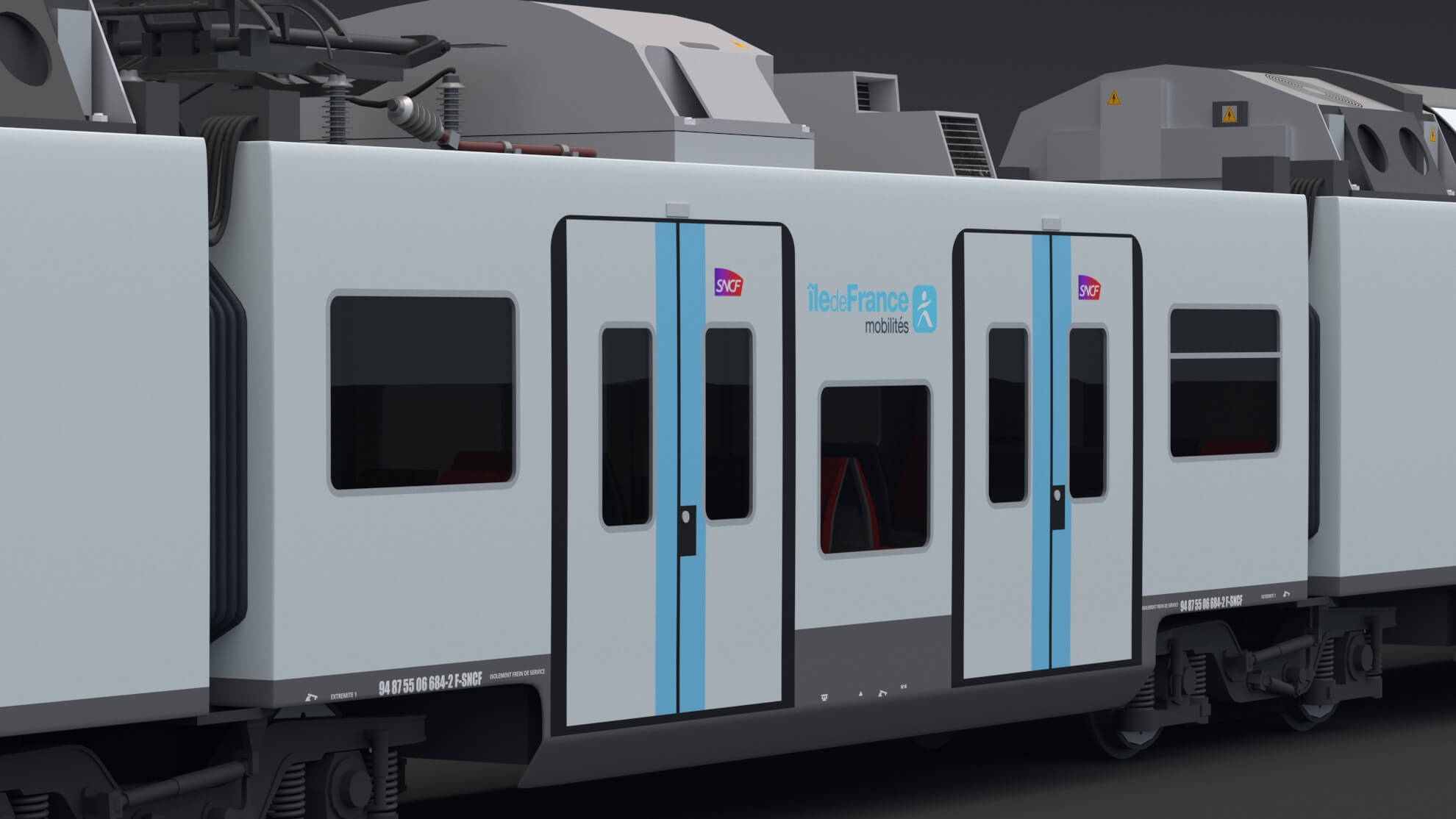 Bombardier Omneo Regio 2N Train Clear - 3D Model by ALPHA3DST