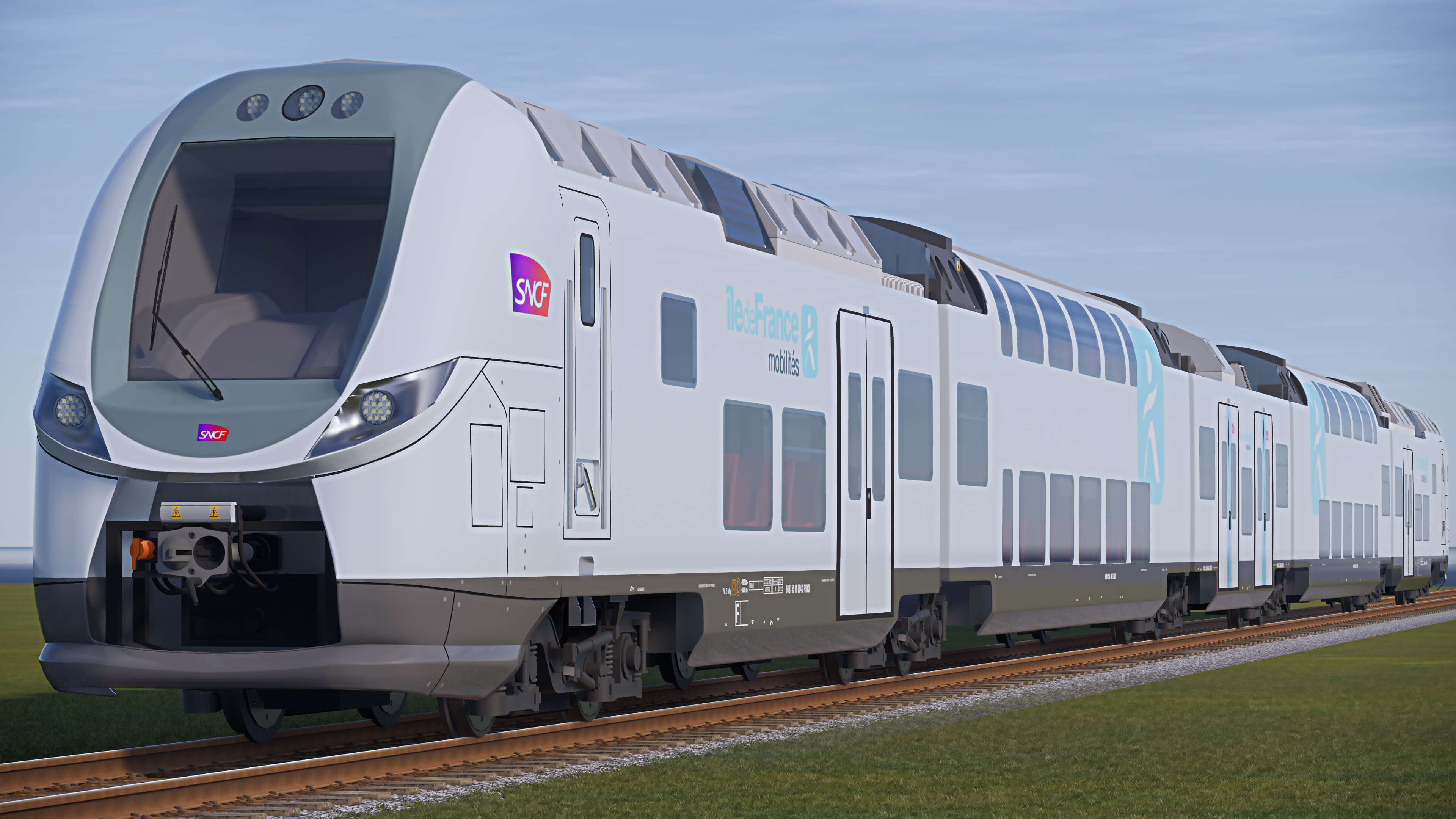 Bombardier Omneo Regio 2N Train Clear - 3D Model by ALPHA3DST