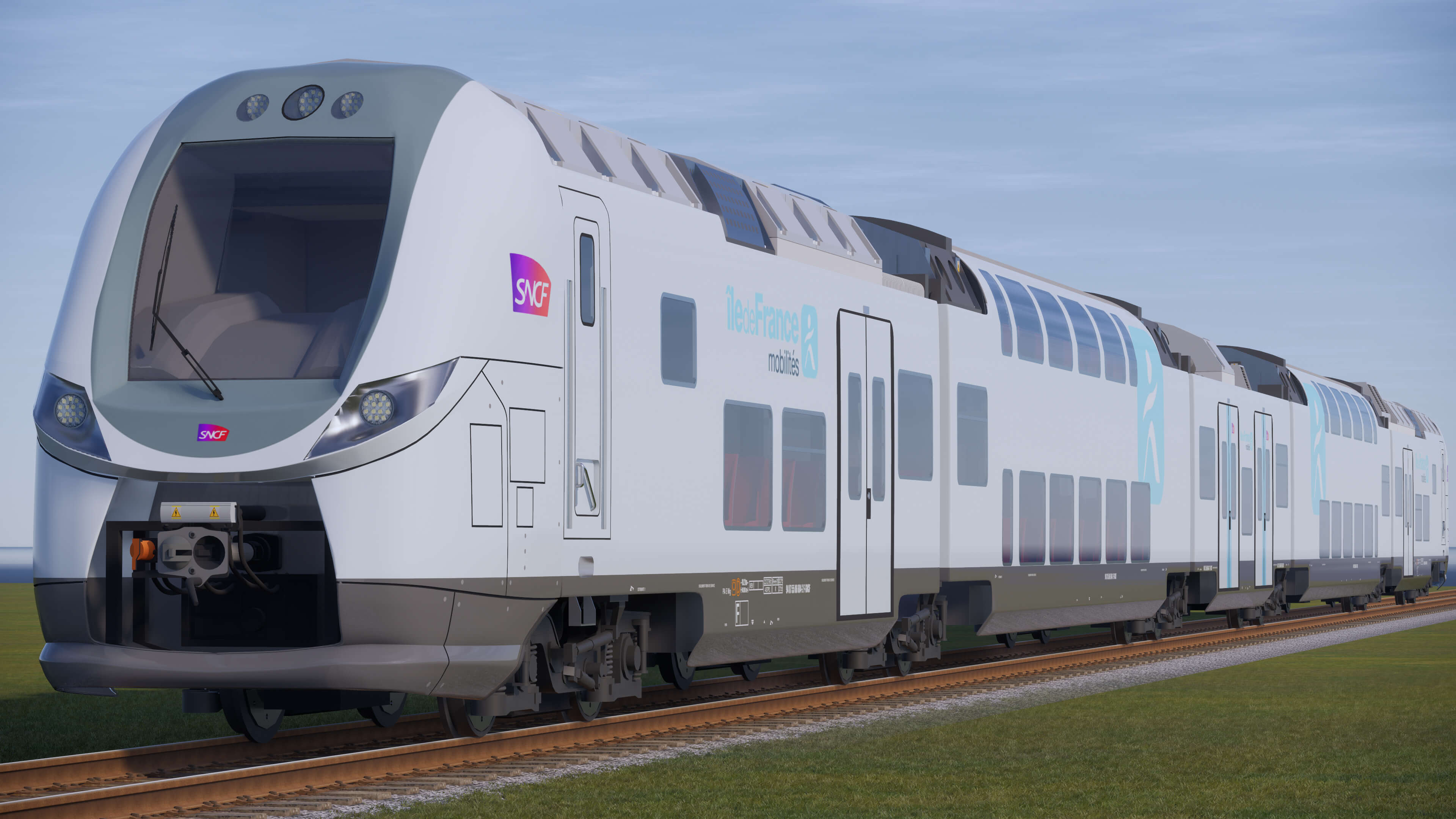 Bombardier Omneo Regio 2N Train Clear - 3D Model by ALPHA3DST