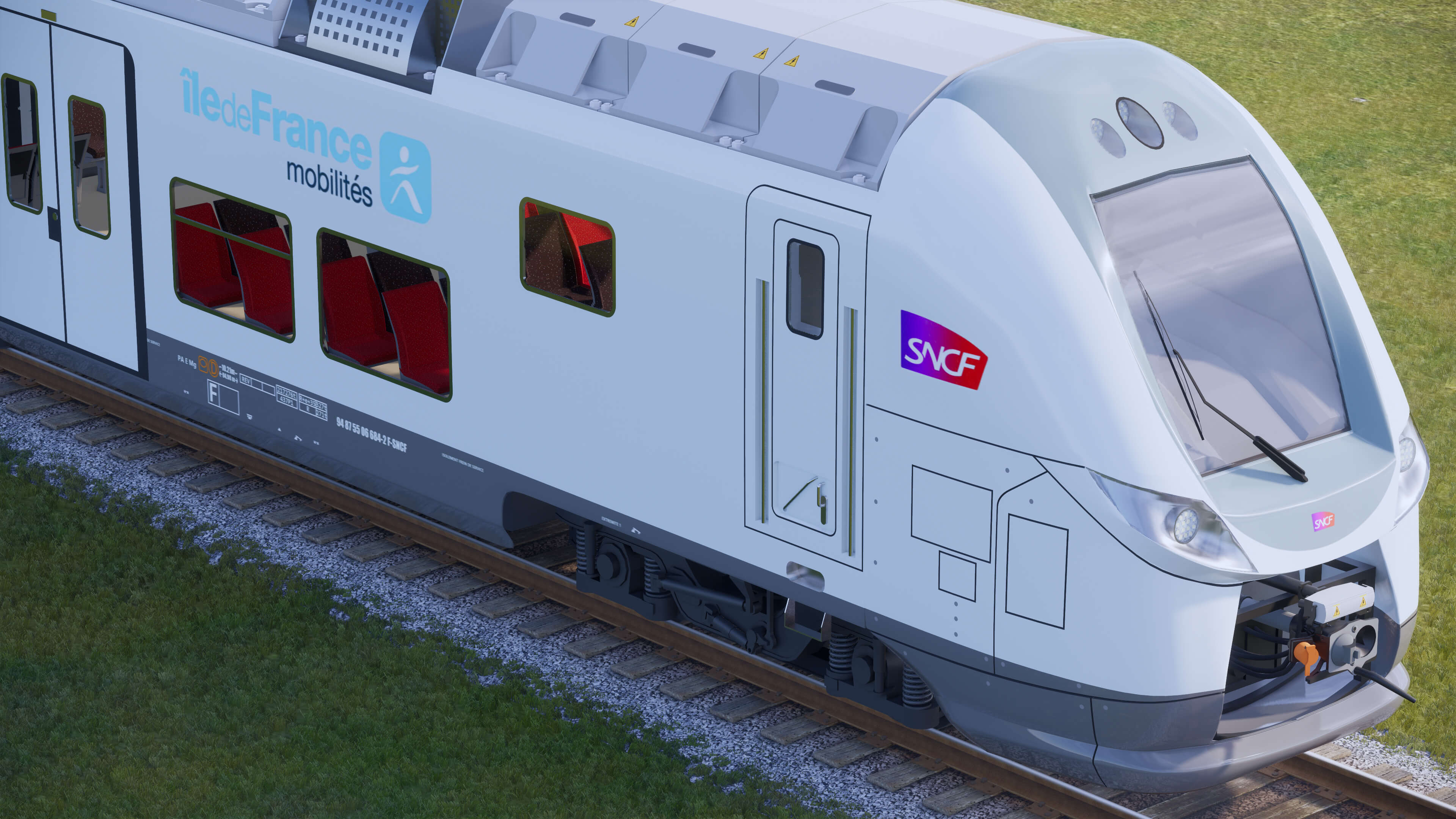 Bombardier Omneo Regio 2N Train Clear - 3D Model by ALPHA3DST