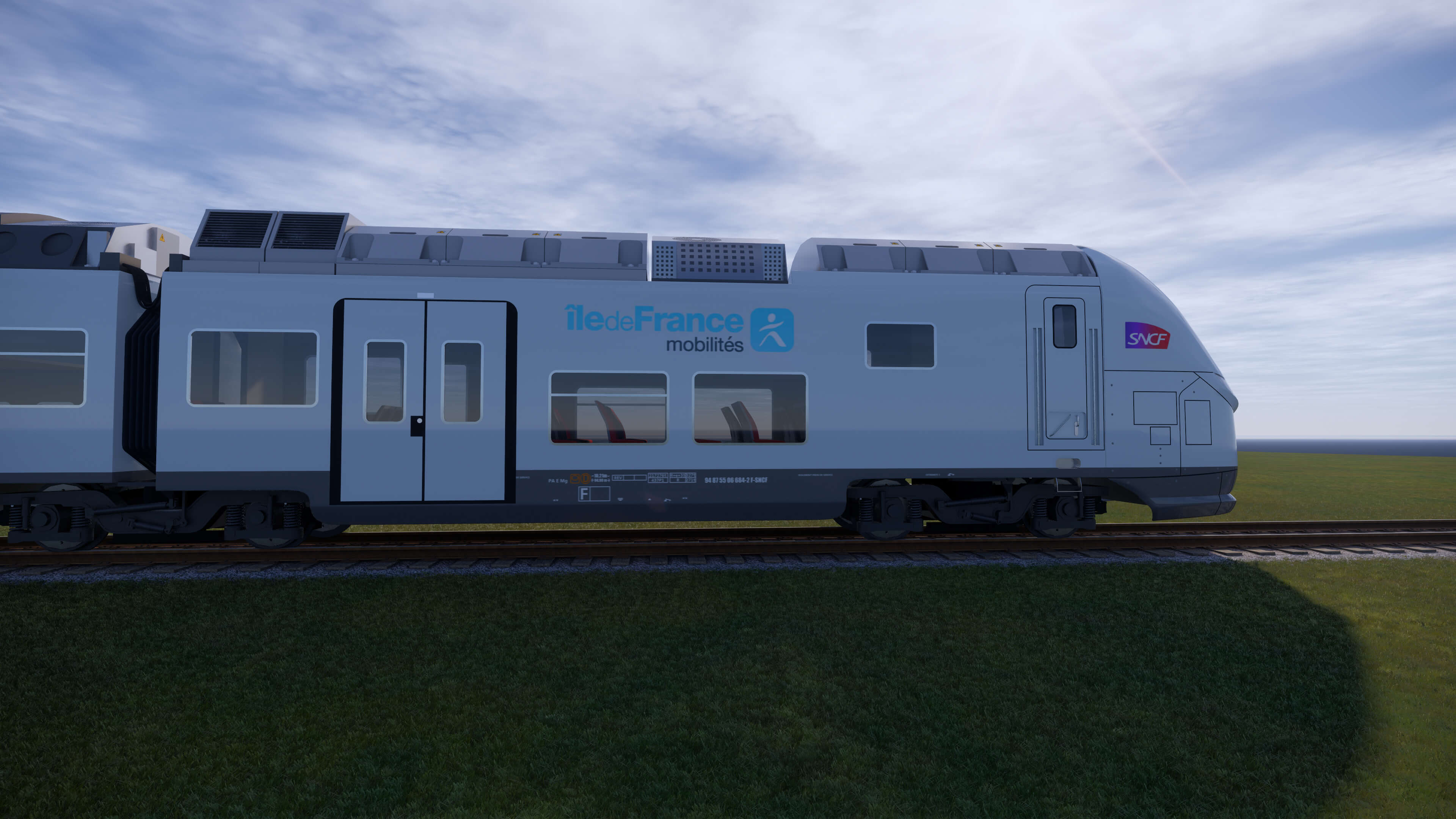 Bombardier Omneo Regio 2N Train Clear - 3D Model by ALPHA3DST