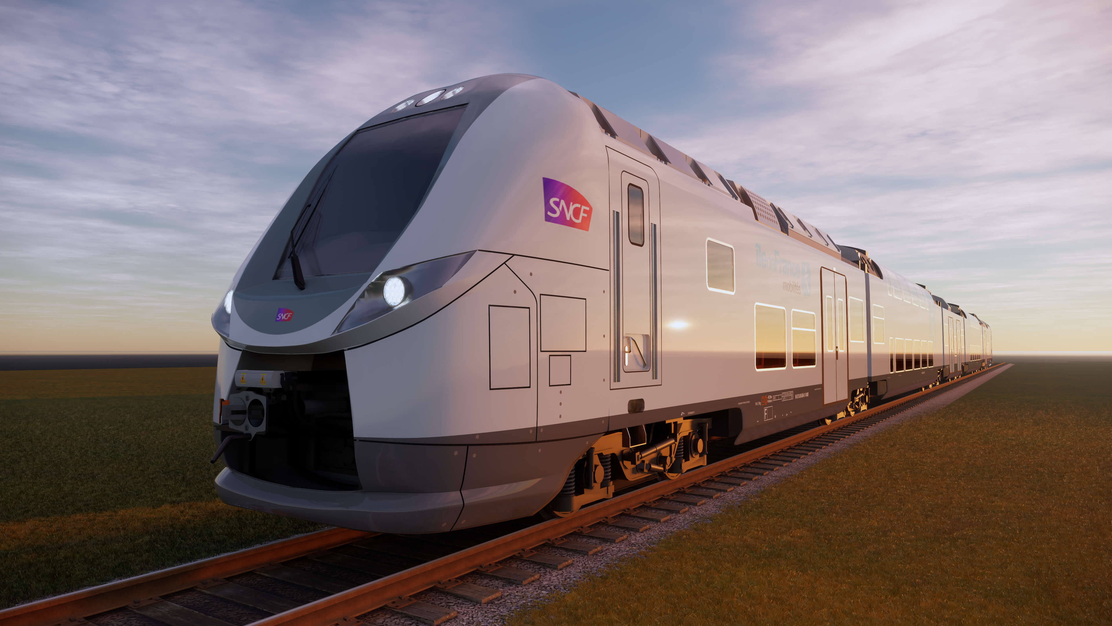 Bombardier Omneo Regio 2N Train Clear - 3D Model by ALPHA3DST