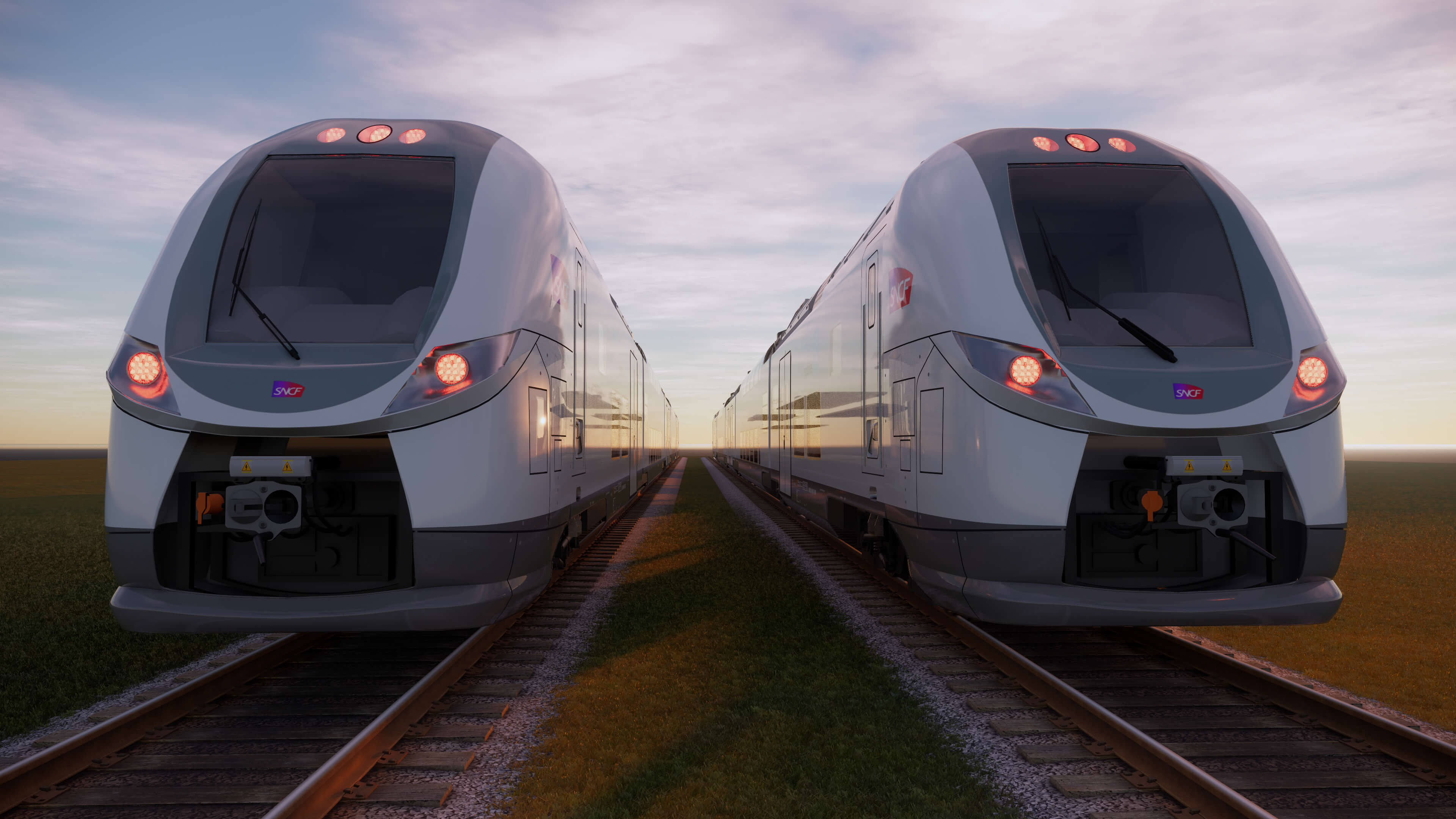 Bombardier Omneo Regio 2N Train Clear - 3D Model by ALPHA3DST