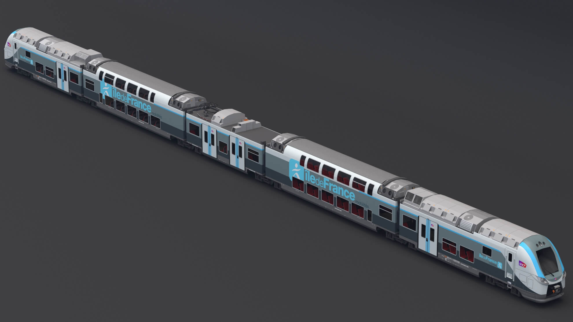 Bombardier Omneo Regio 2N Train - 3D Model by ALPHA3DST
